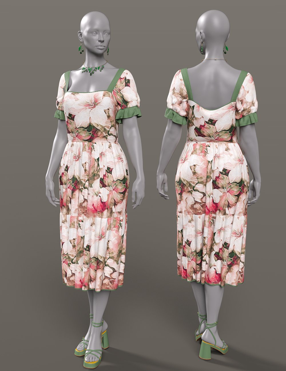 InStyle - dForce Meadow Muse Outfit Texture Add-On | Daz 3D