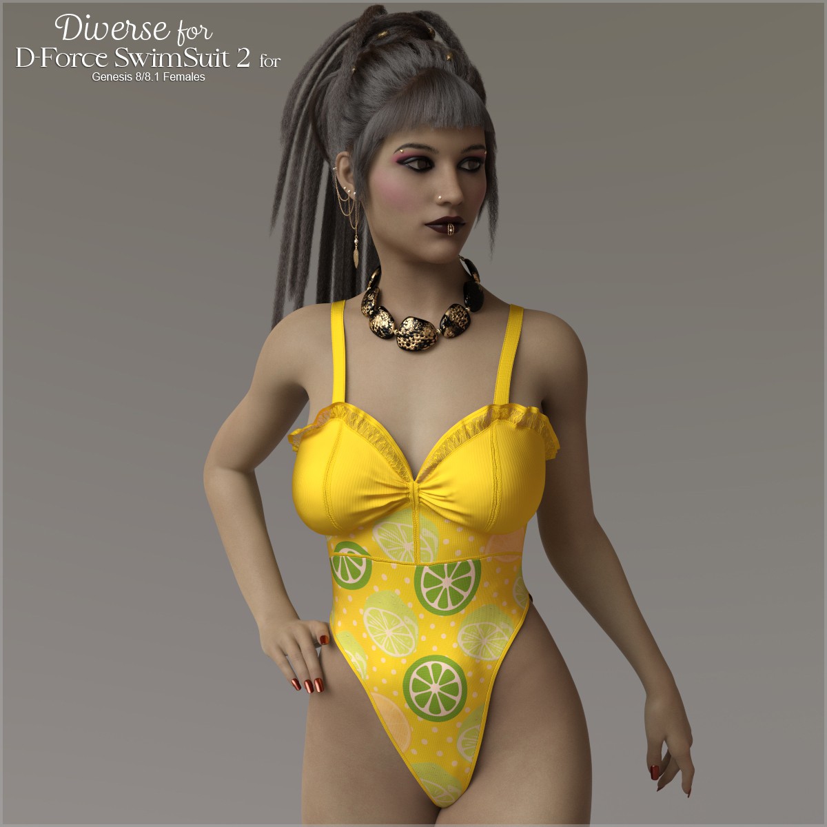 Diverse for D-Force SwimSuit 2 | Daz 3D