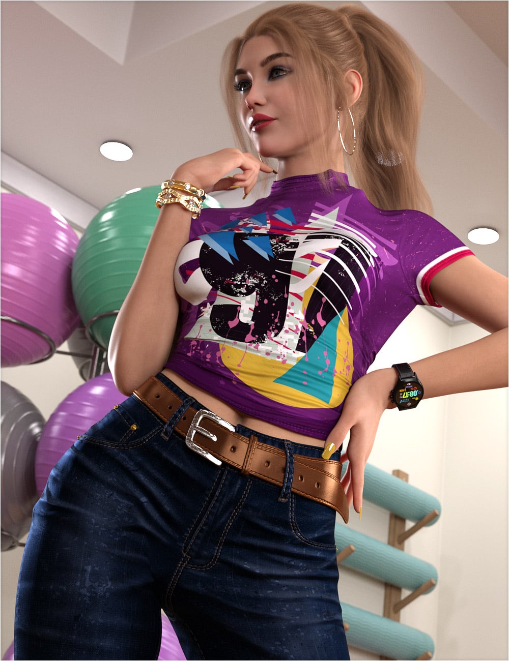 Extended Textures for dForce SU Long Jeans | Daz 3D