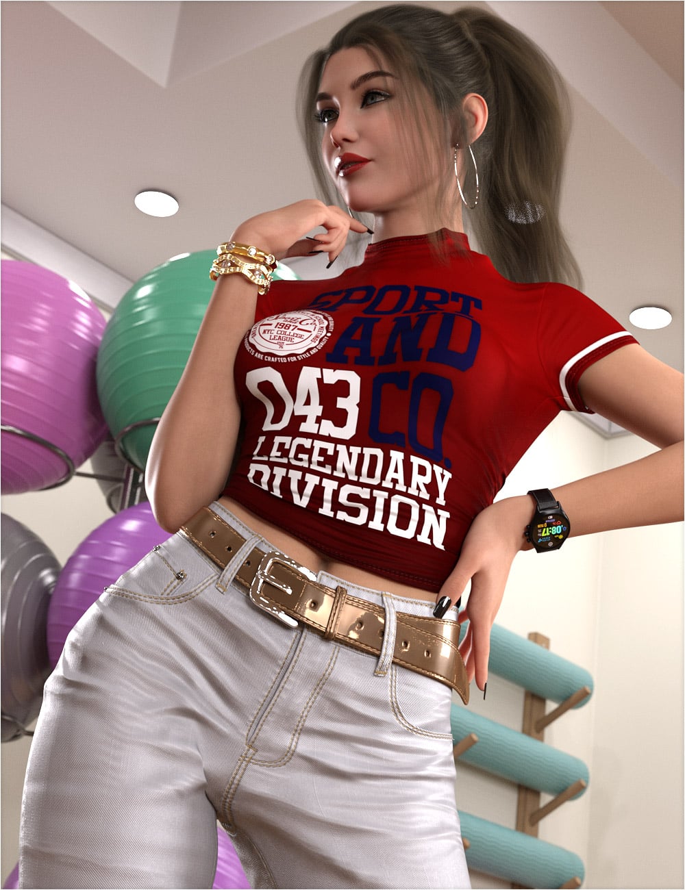 Extended Textures for dForce SU Long Jeans | Daz 3D