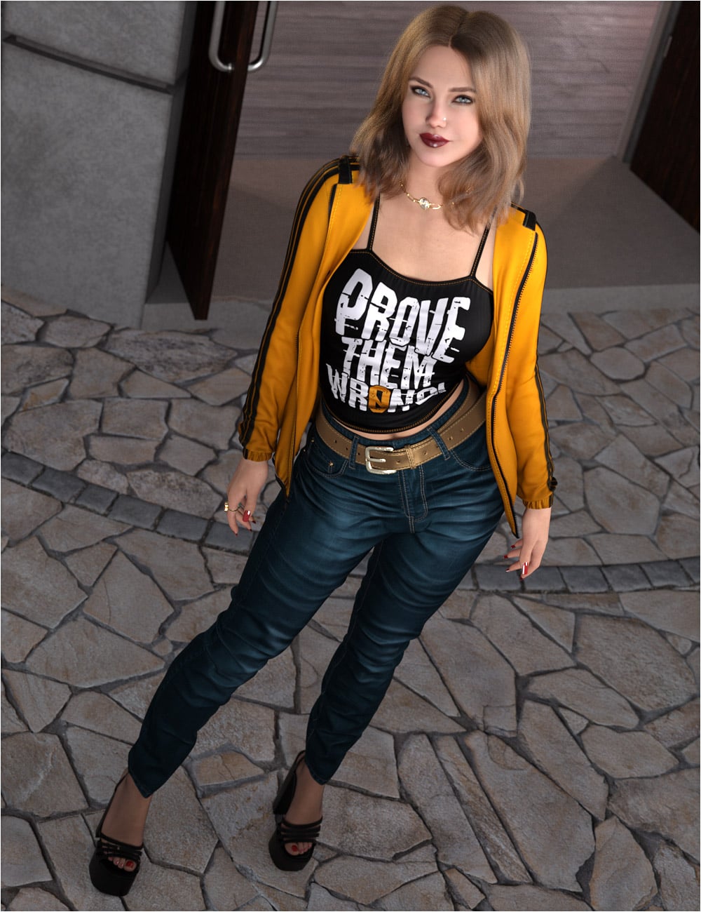 Extended Textures for dForce SU Long Jeans | Daz 3D