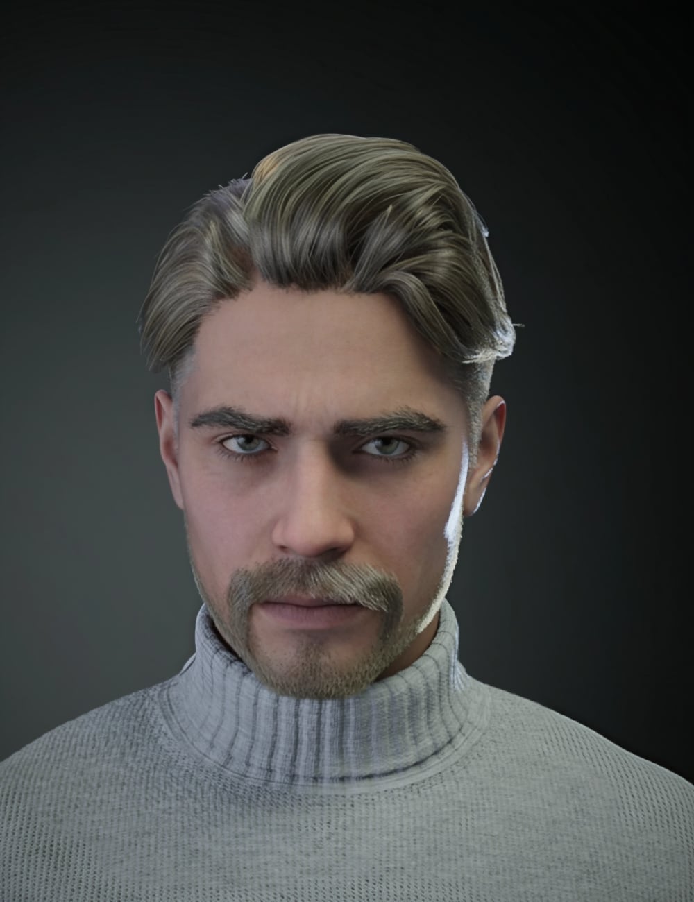 dForce Alexander Hipster Hair and Beard For Genesis 9 | Daz 3D