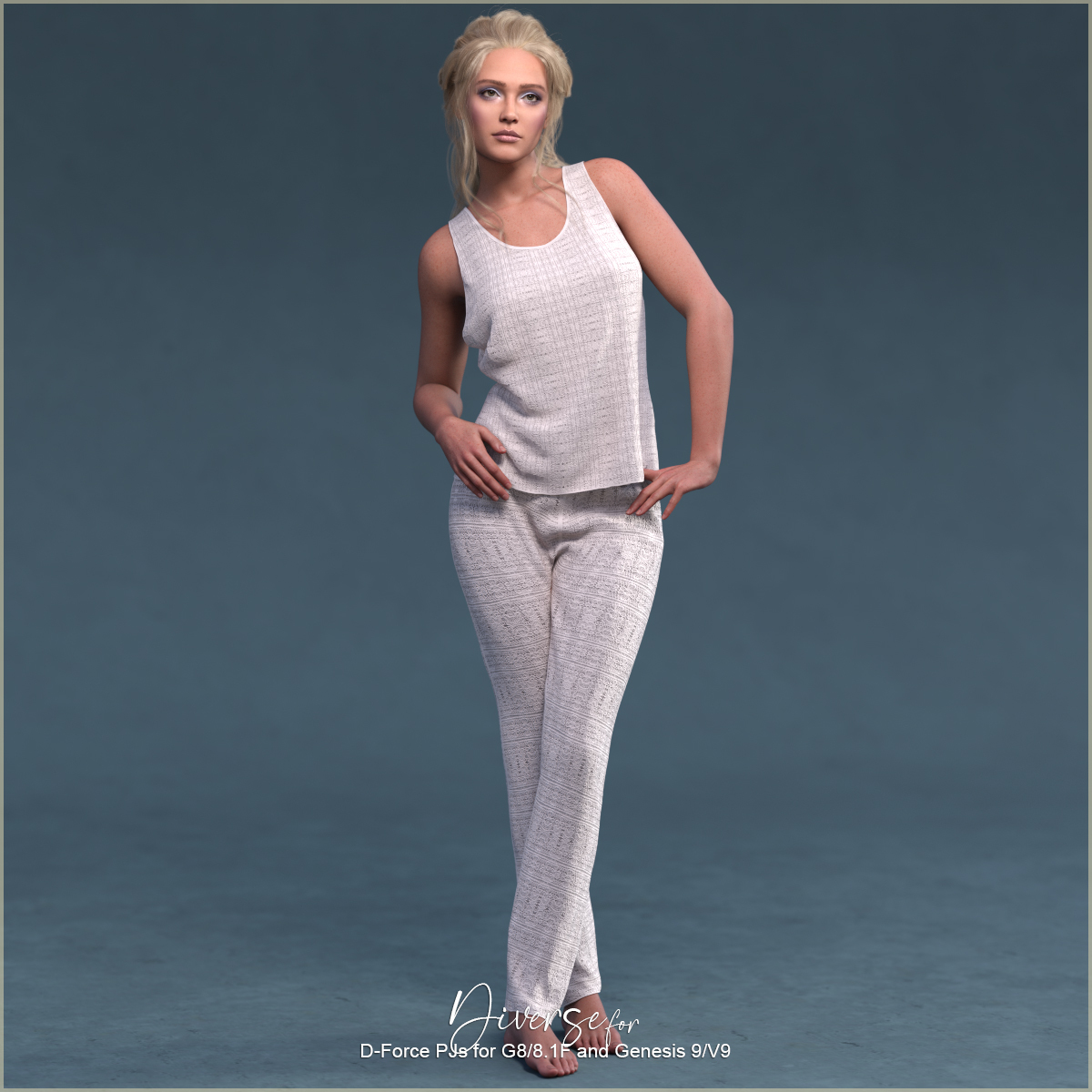 Diverse for D-Force PJs for G8/8.1F and Genesis 9/V9 | Daz 3D