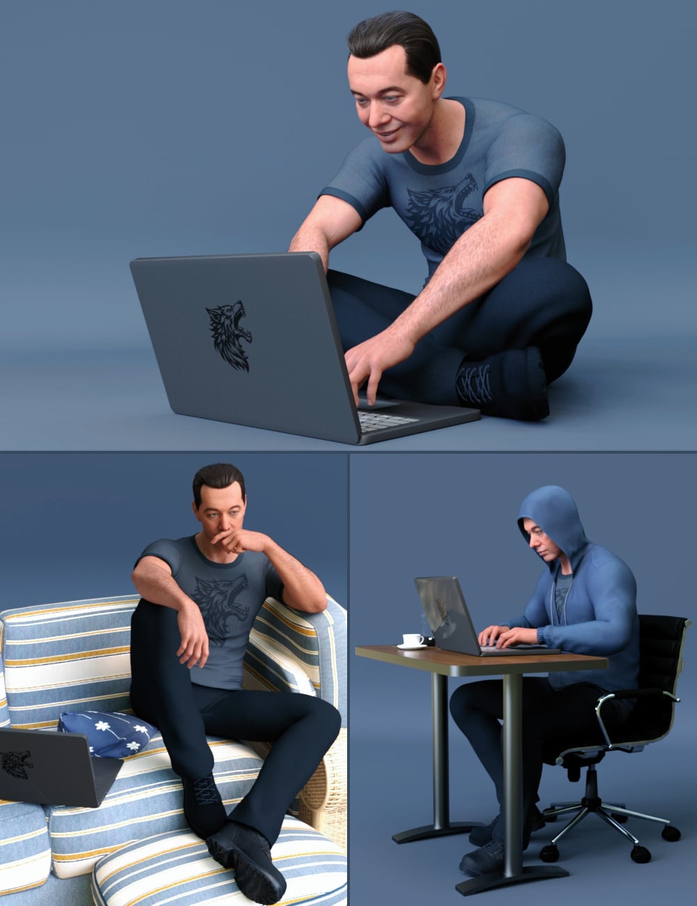 CDI Poses for Anthony HD and Genesis 9 Masculine | Daz 3D