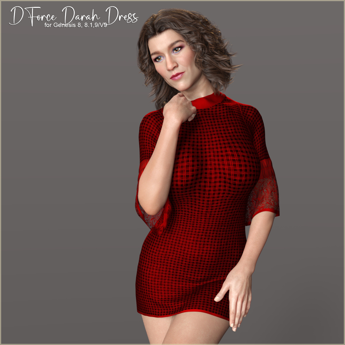D-Force Darah Dress for Genesis 8/8.1/9/V9 | Daz 3D