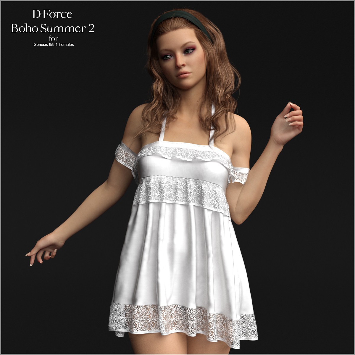 D-Force Boho Summer2 for G8F and G8.1F | Daz 3D