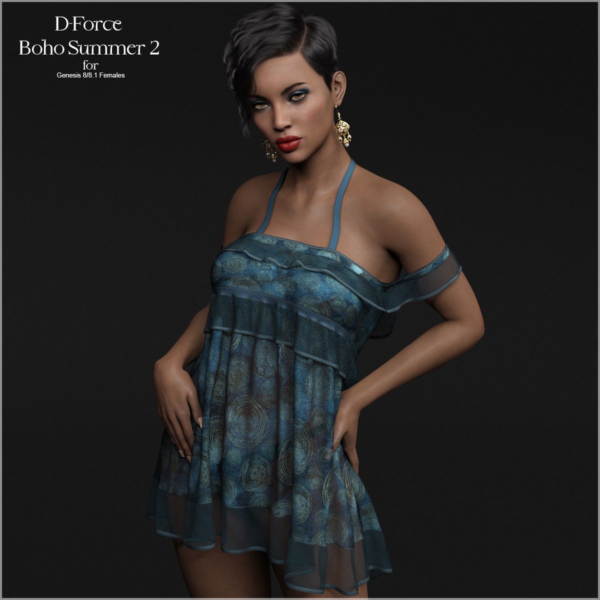 D-Force Boho Summer2 for G8F and G8.1F | Daz 3D
