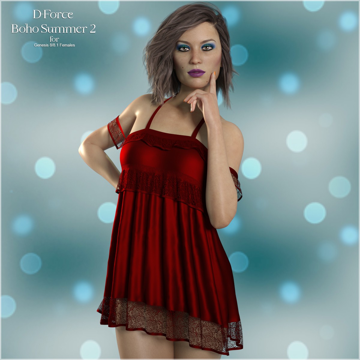 D-Force Boho Summer2 for G8F and G8.1F | Daz 3D