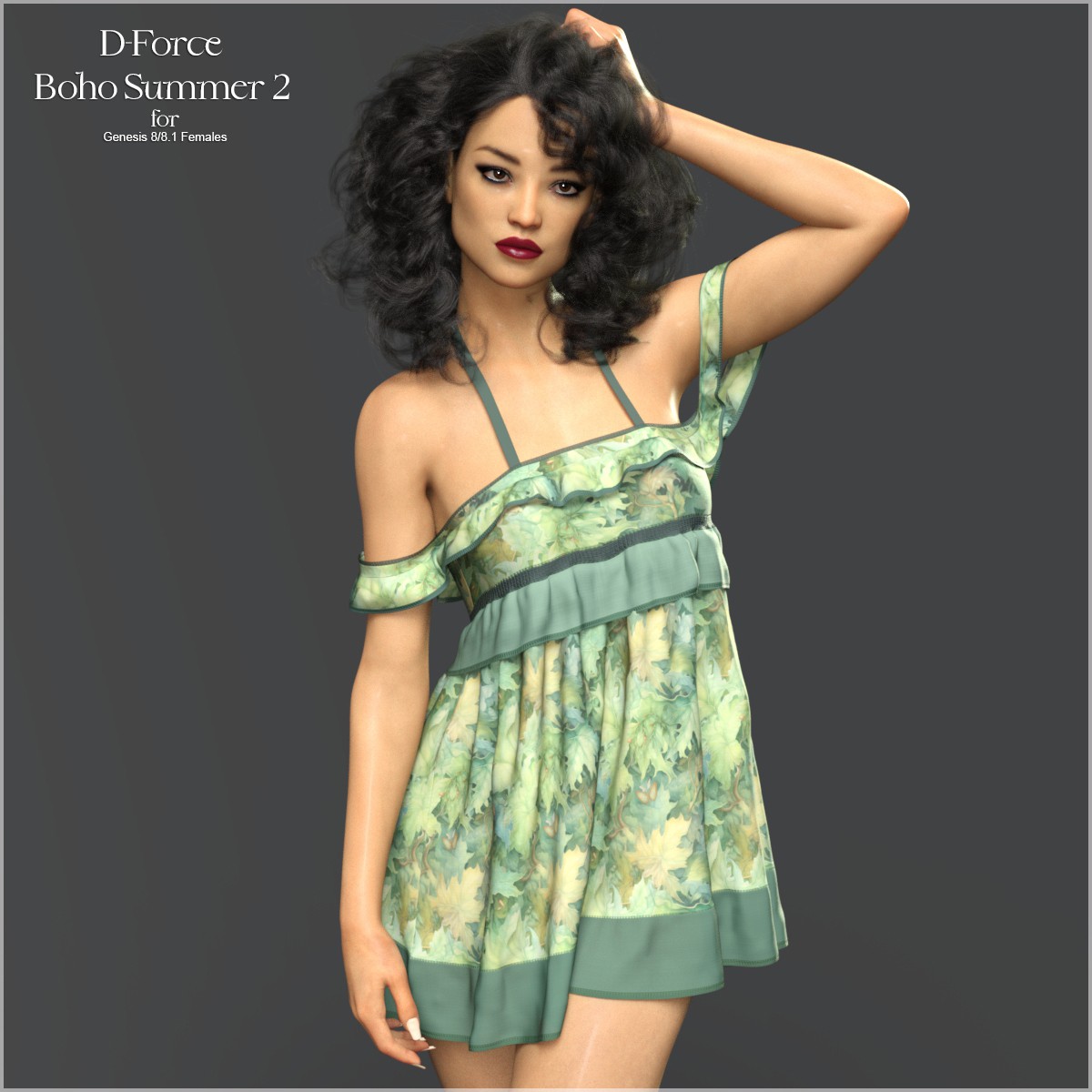D-Force Boho Summer2 for G8F and G8.1F | Daz 3D