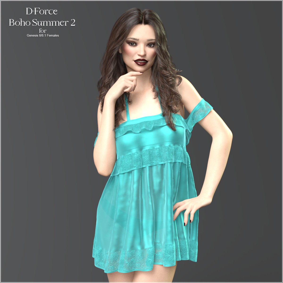 D-Force Boho Summer2 for G8F and G8.1F | Daz 3D