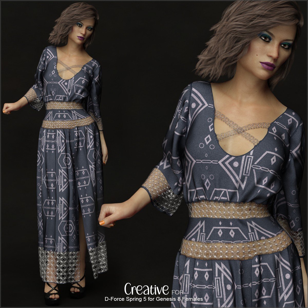 Creative for Spring 5 for G8F and G8.1F | Daz 3D