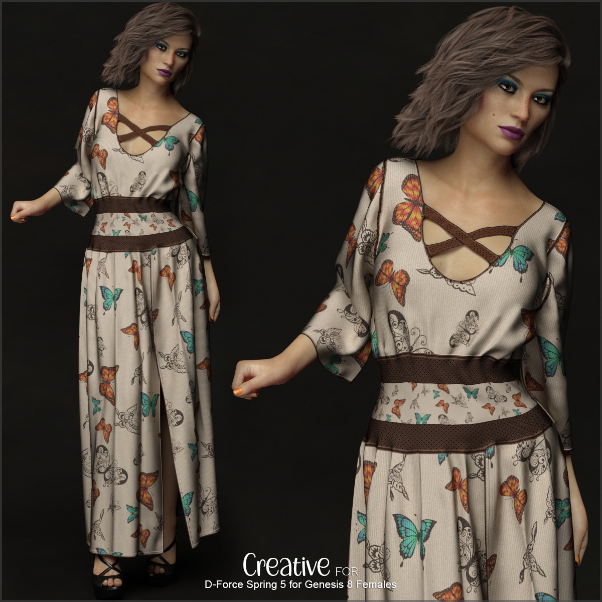 Creative for Spring 5 for G8F and G8.1F | Daz 3D