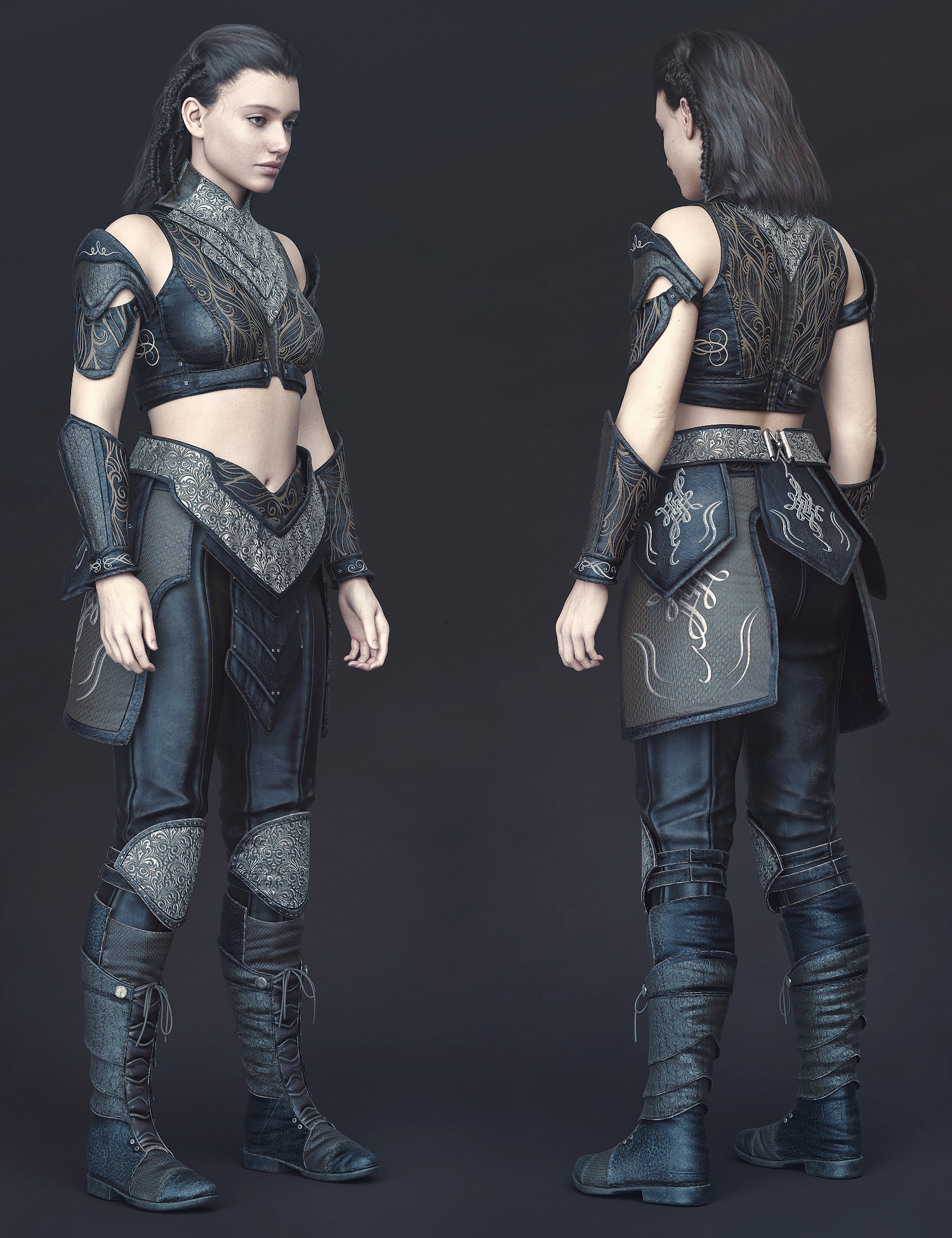 Fantastic Centaur Armor for Genesis 9 Texture Add-On | Daz 3D