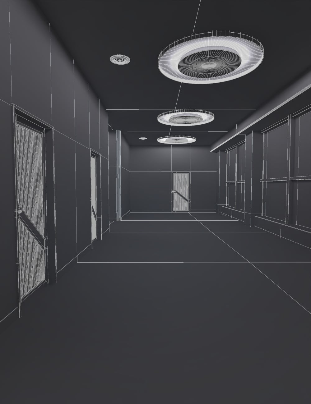 Corporate Corridor Interior | Daz 3D