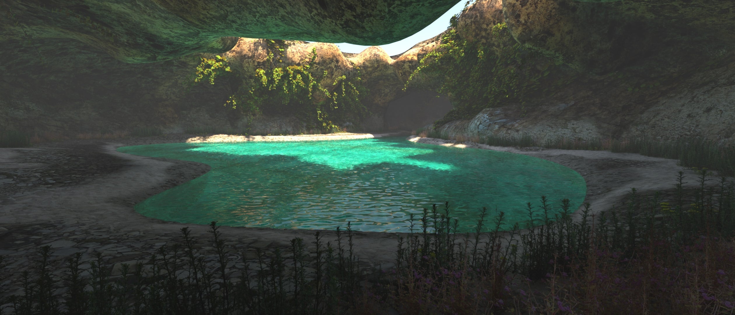 PW Subterranean Lake | Daz 3D