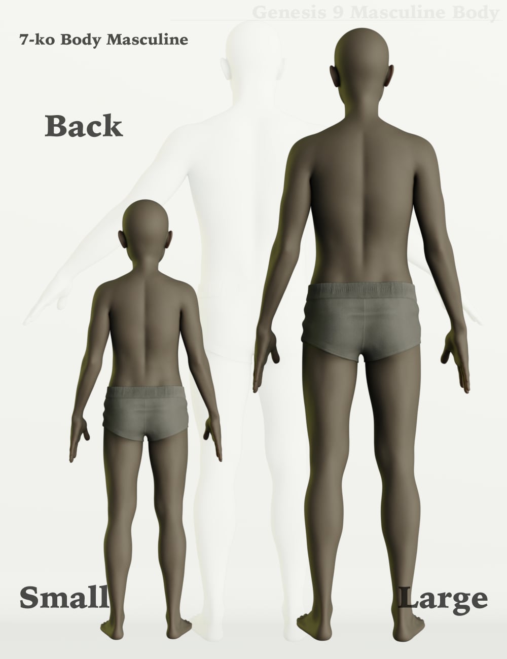 7-ko Body Masculine for Genesis 9 | Daz 3D