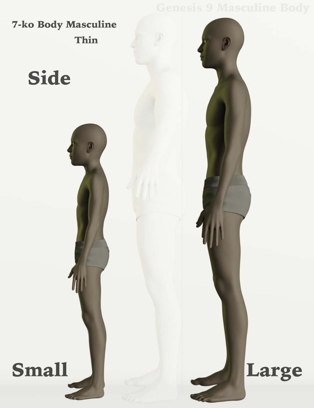7-ko Body Masculine for Genesis 9 | Daz 3D