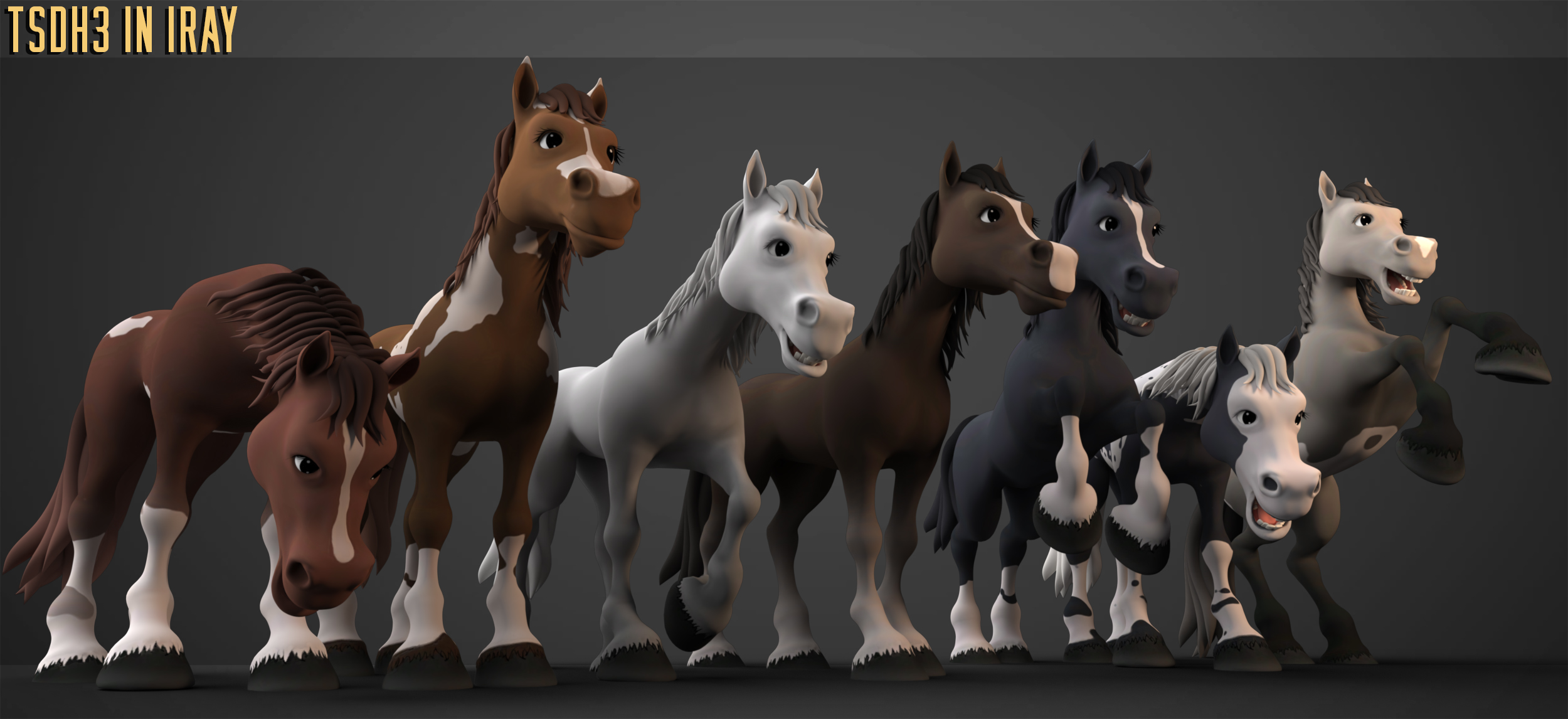 Toon Steed for Toon Daz Horse 3 | Daz 3D