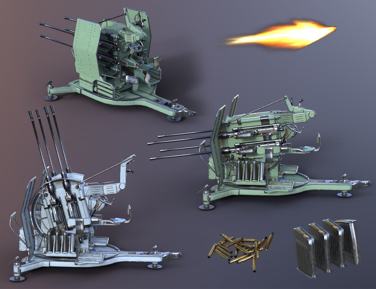 Flak Cannon | Daz 3D