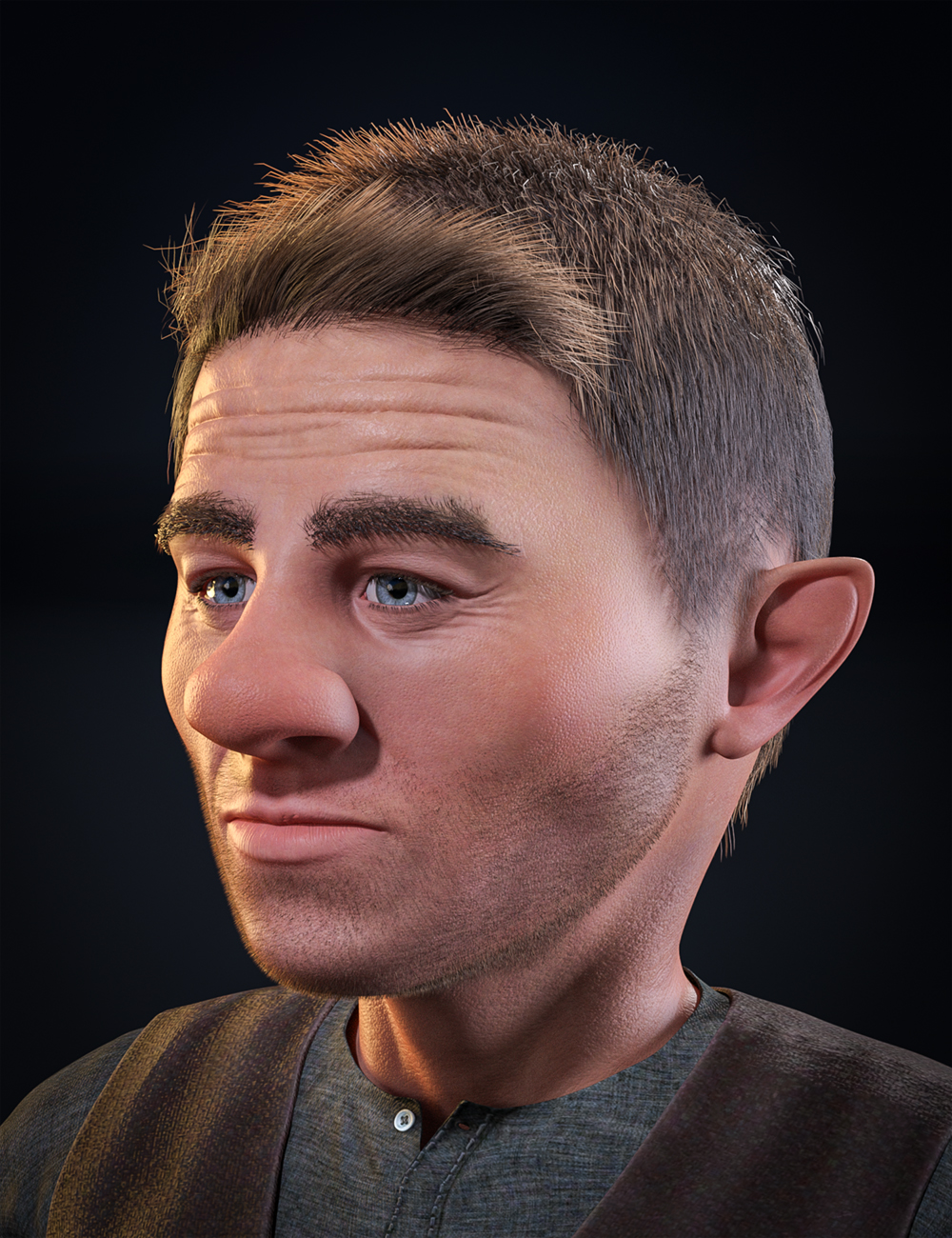Barnabus Ragwort Short Hair Styles Collection | Daz 3D