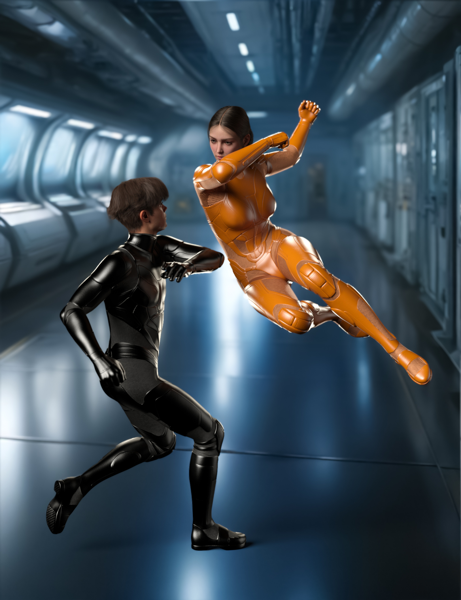 MK dForce Quantum Edge Suit for Genesis 9 | Daz 3D