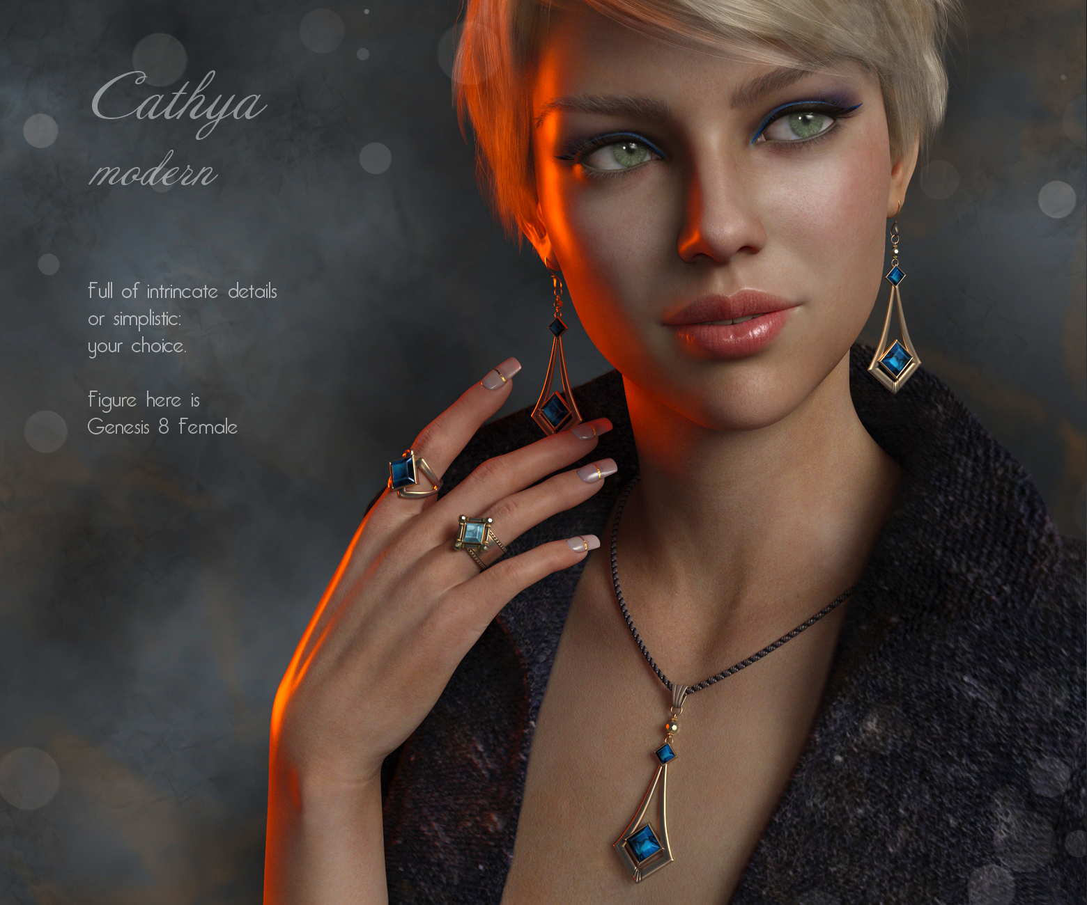 FK Cathya Jewelry Set | Daz 3D