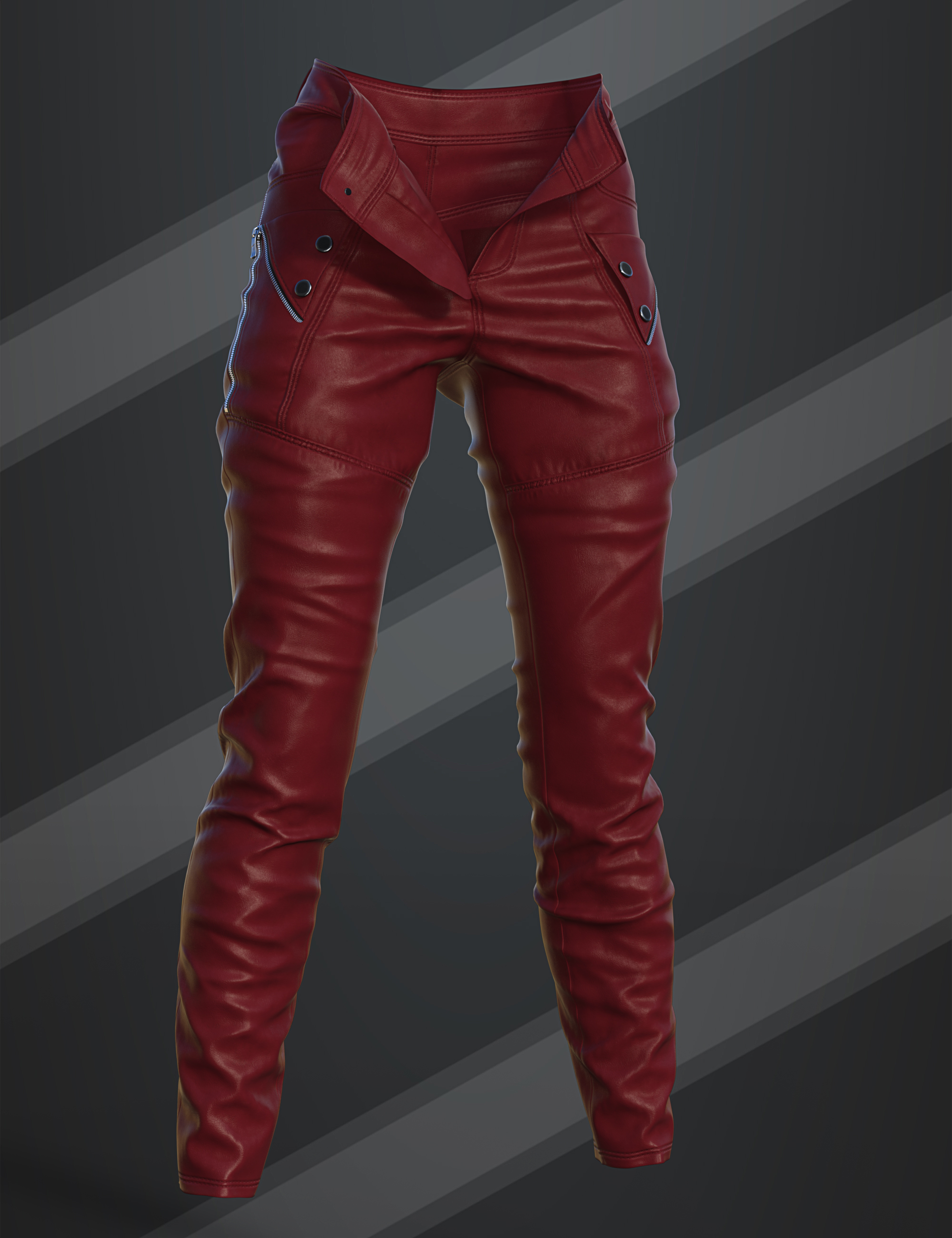 dForce SU Leather Outfit for Genesis 9, 8.1, and 8 Female | Daz 3D