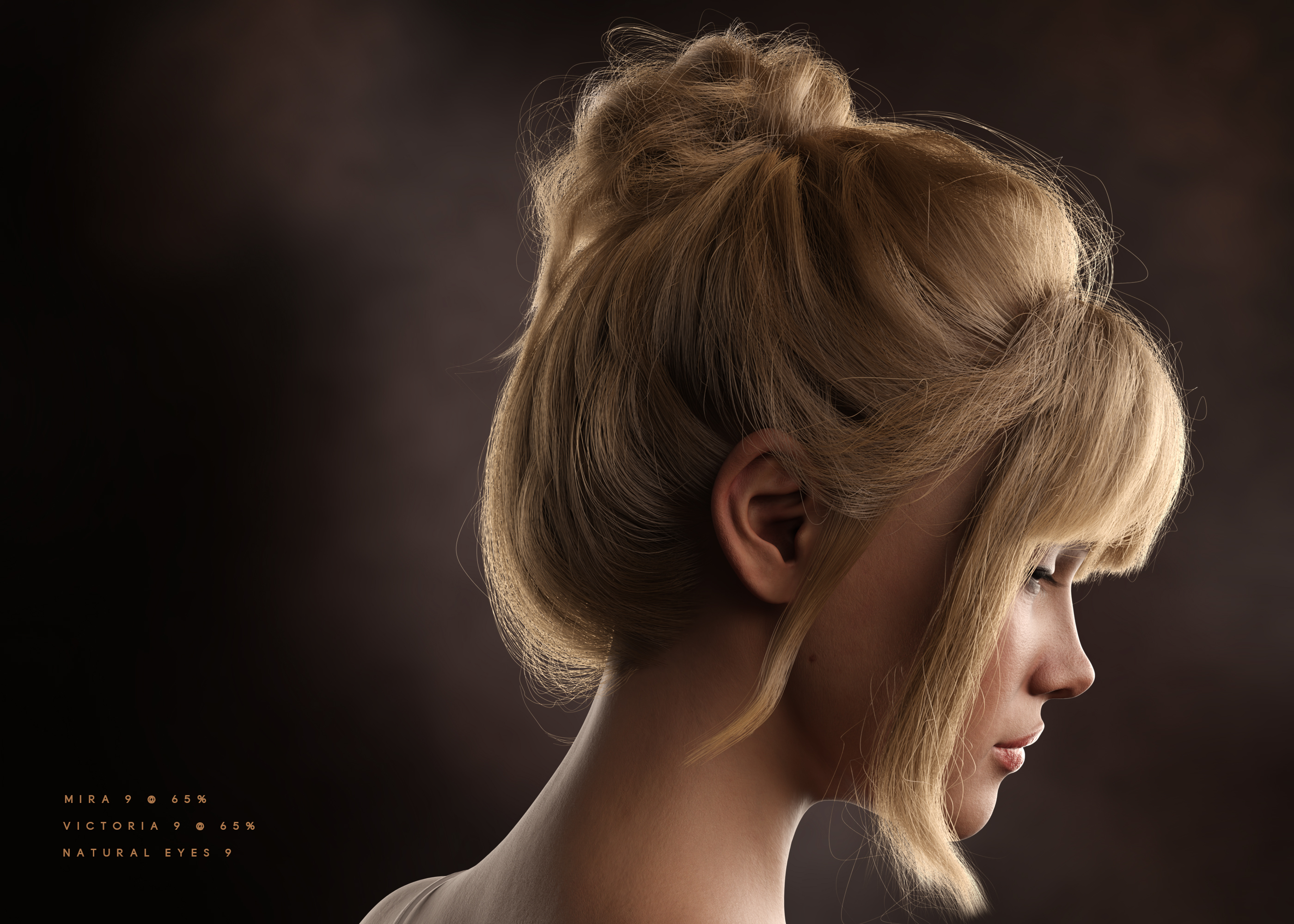 dForce Hot Mess Hair for Genesis 9 | Daz 3D