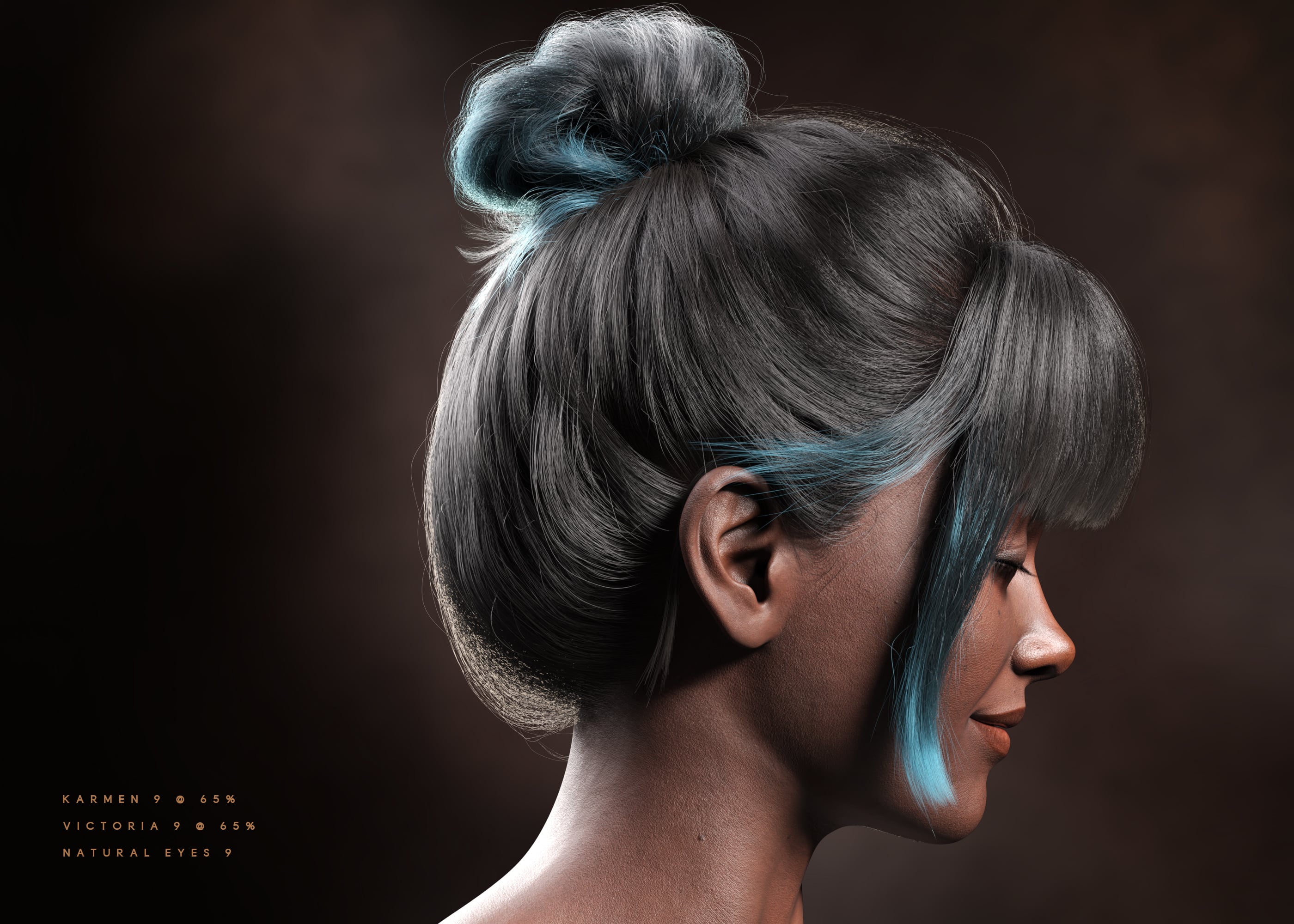 dForce Hot Mess Hair for Genesis 9 | Daz 3D