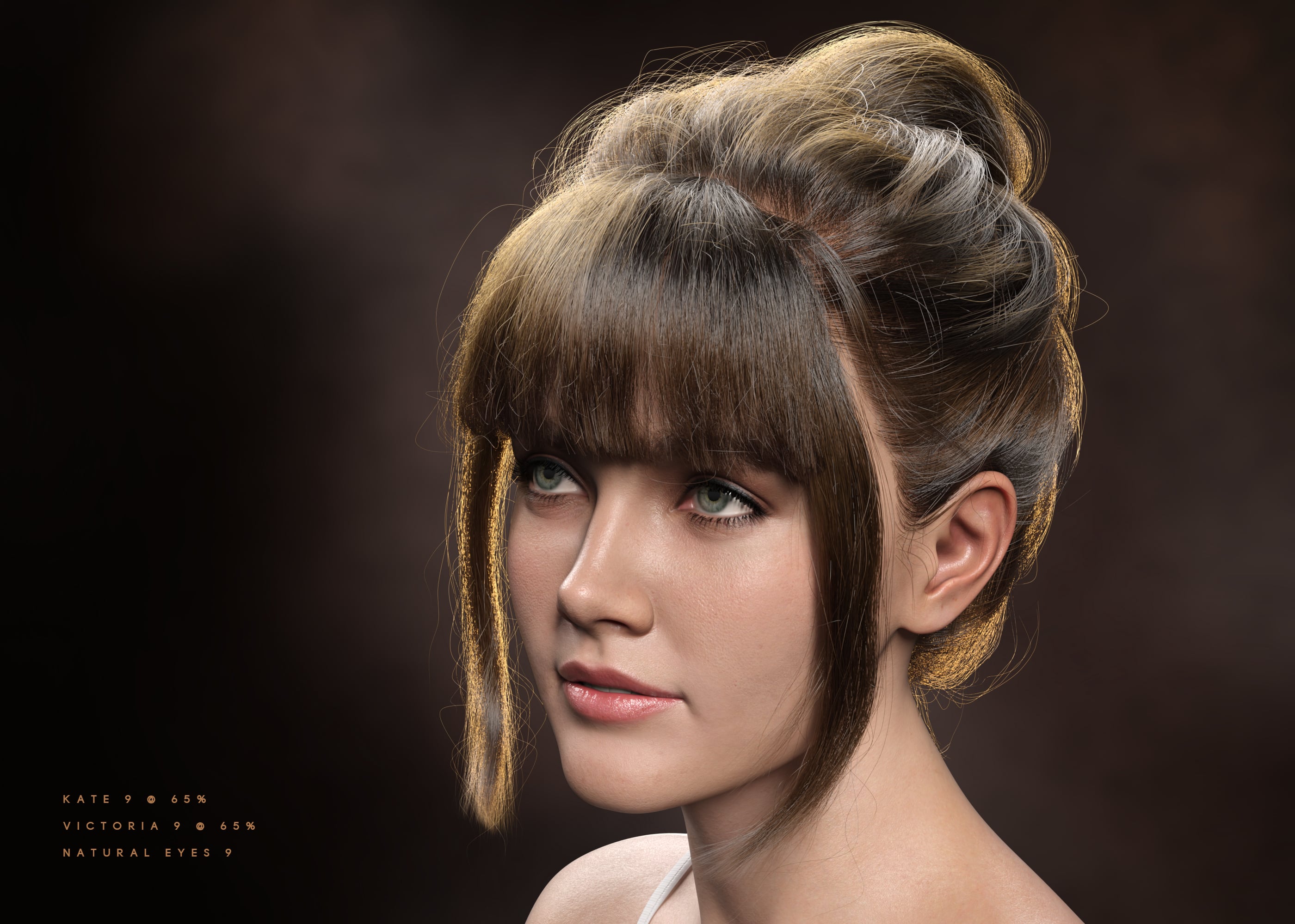 dForce Hot Mess Hair for Genesis 9 | Daz 3D