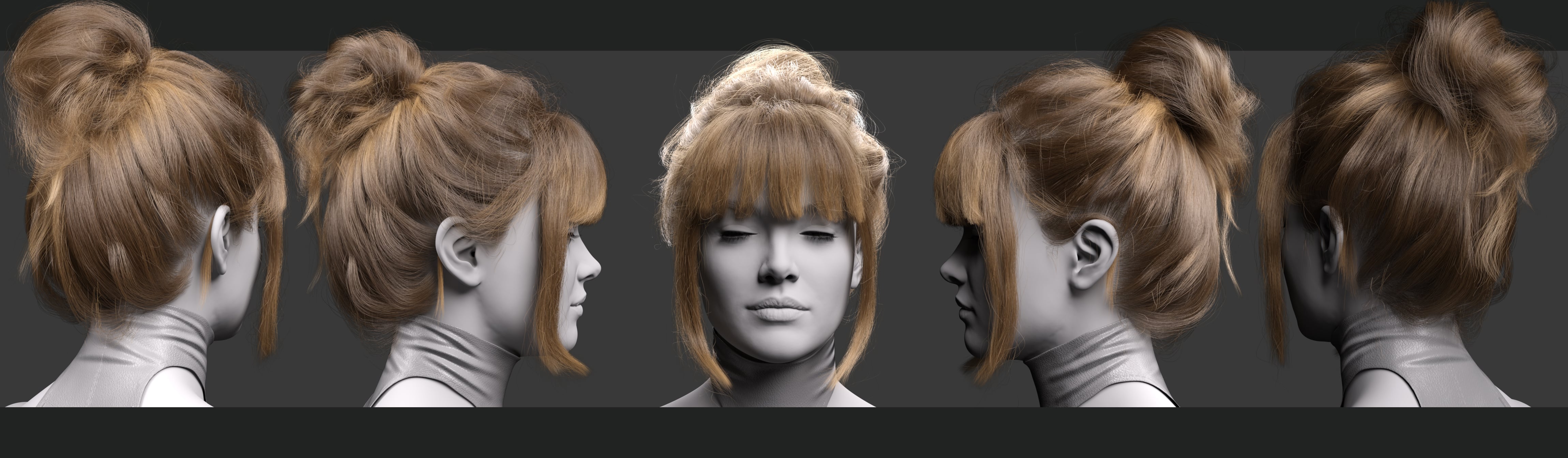 dForce Hot Mess Hair for Genesis 9 | Daz 3D