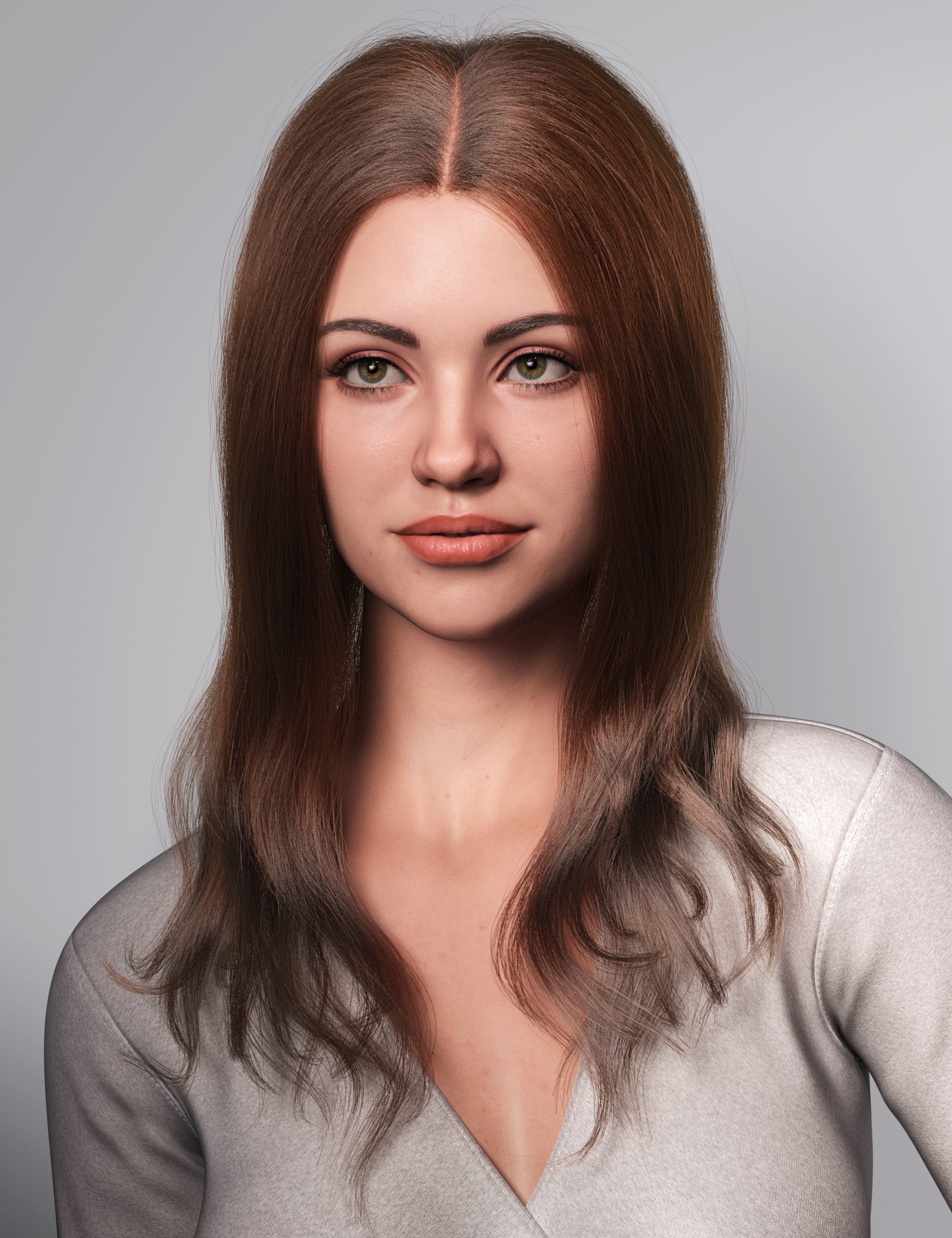 dForce Strand-Based Soft Curls Casual Long Hair for Genesis 9 and Genesis 8 Female | Daz 3D