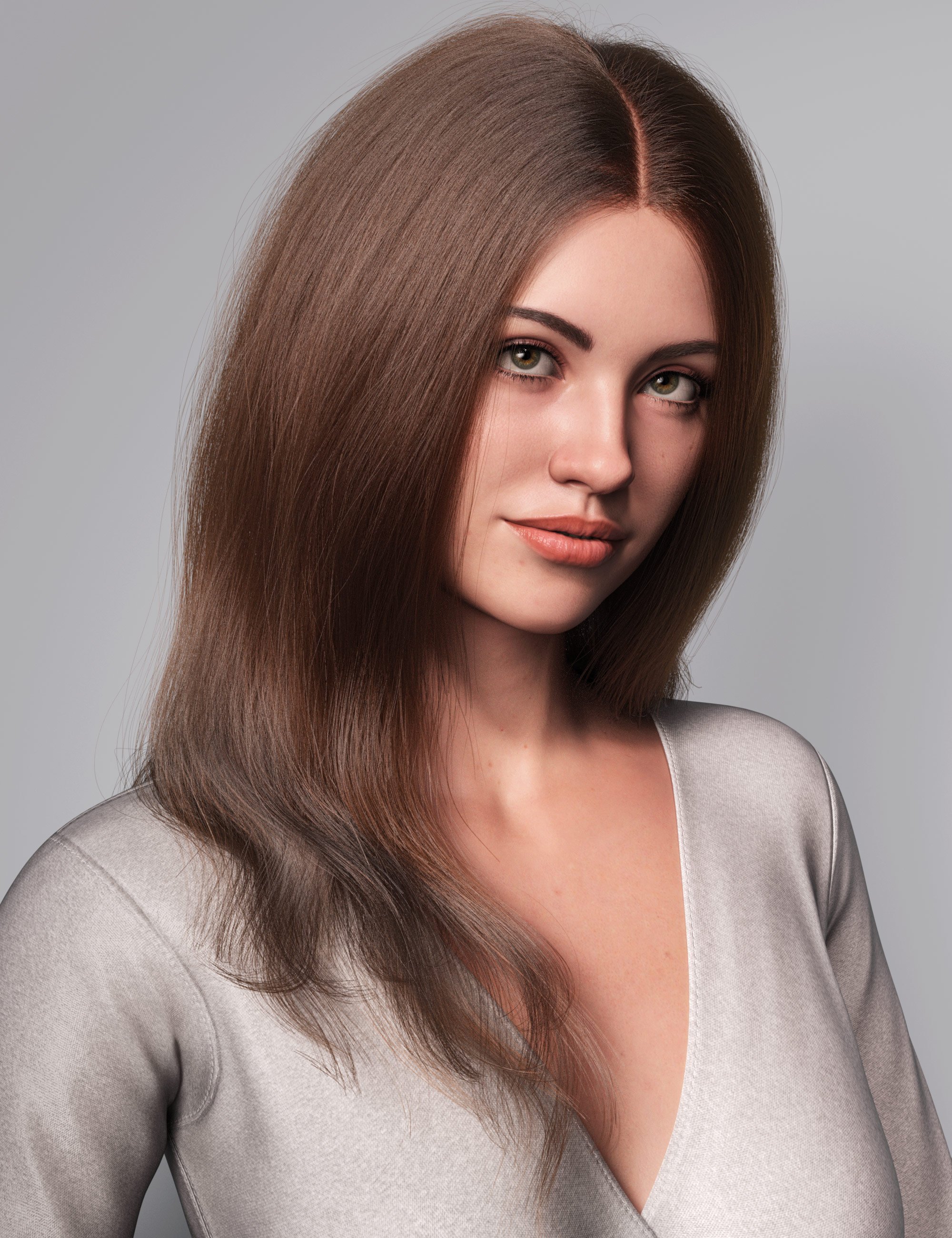 dForce Strand-Based Soft Curls Casual Long Hair for Genesis 9 and Genesis 8 Female | Daz 3D