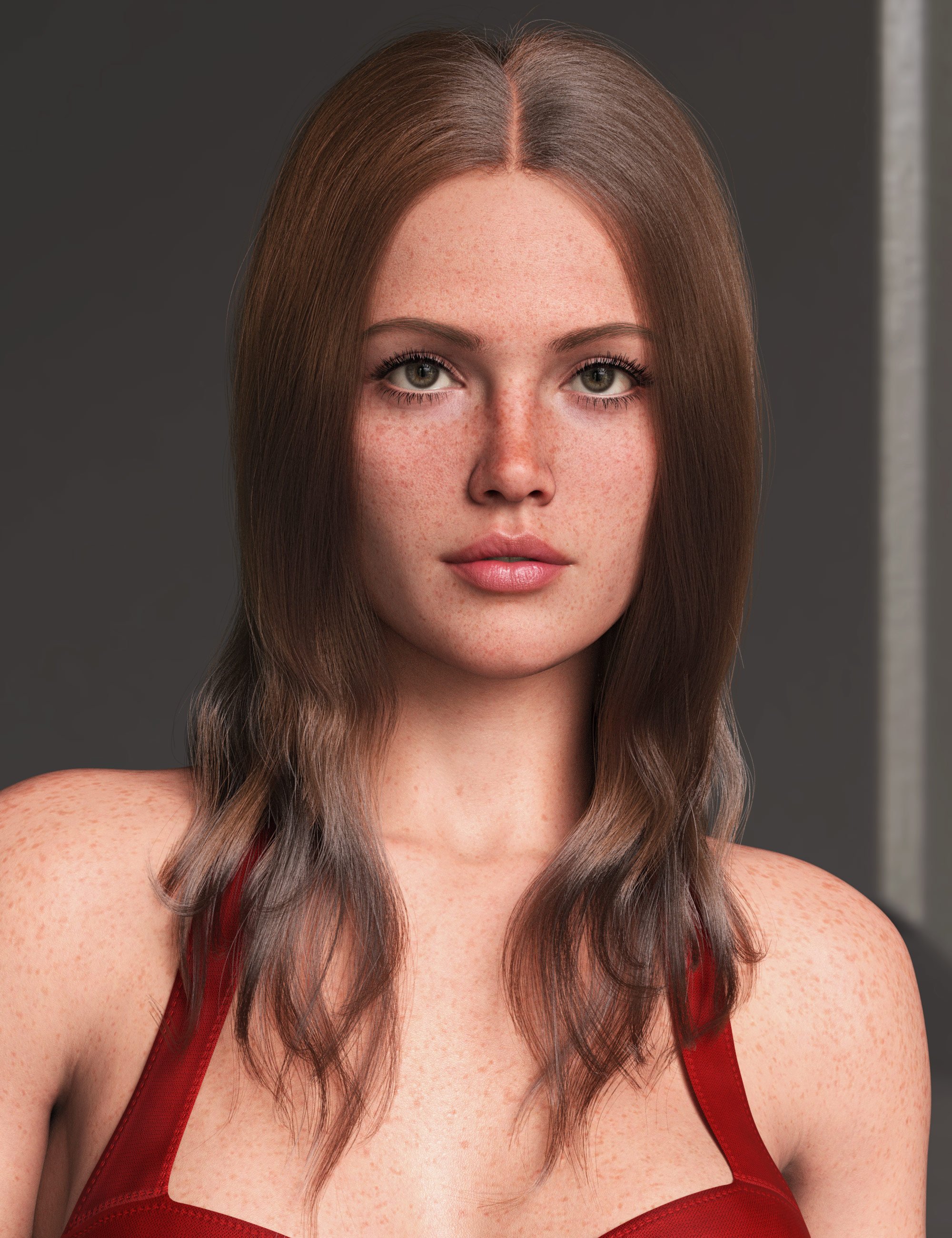 dForce Strand-Based Soft Curls Casual Long Hair for Genesis 9 and Genesis 8 Female | Daz 3D