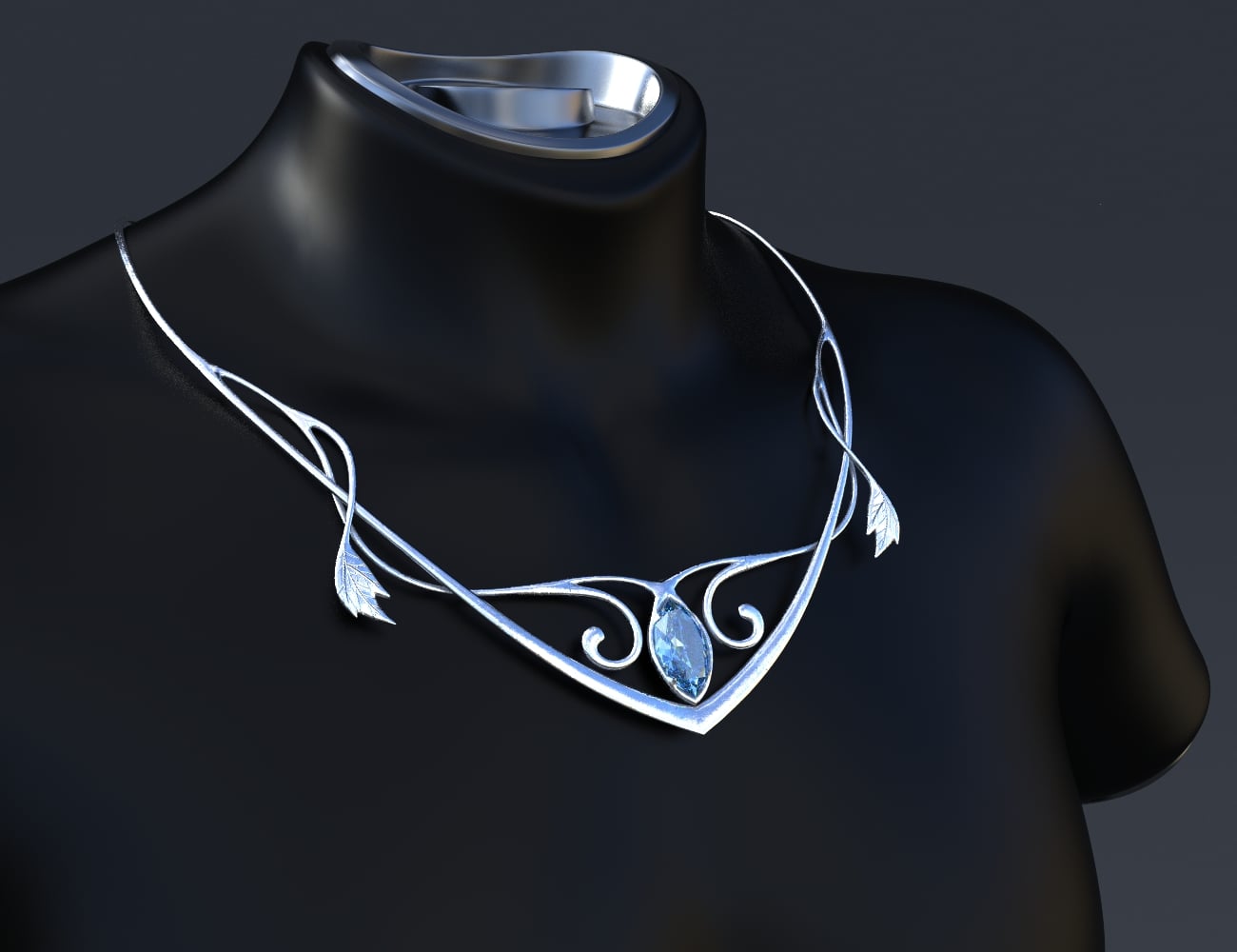 TMD Elven Necklaces for Genesis 9 | Daz 3D