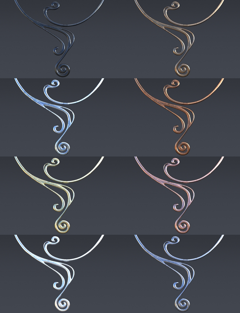 TMD Elven Necklaces for Genesis 9 | Daz 3D