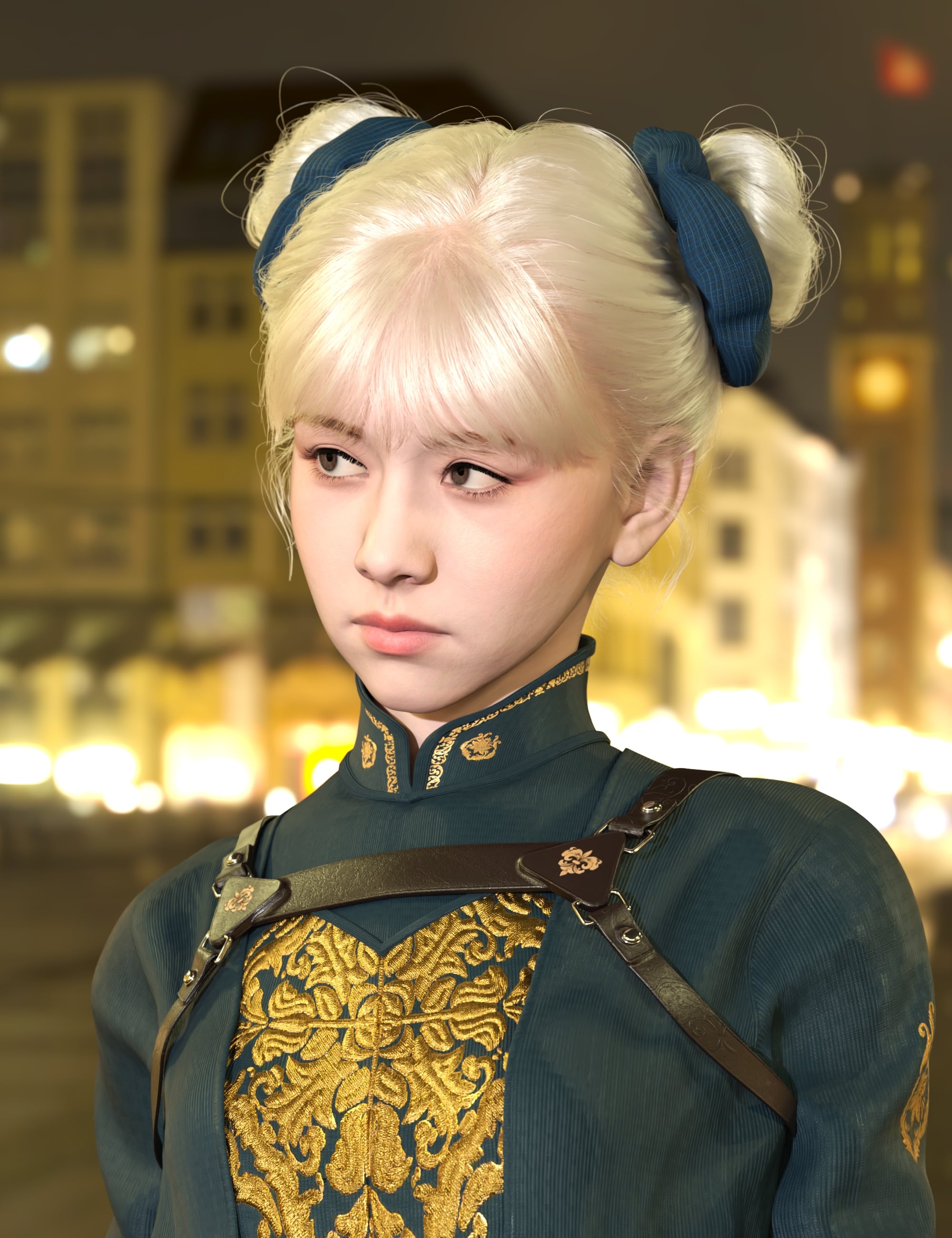 Princess Series Twin Buns | Daz 3D