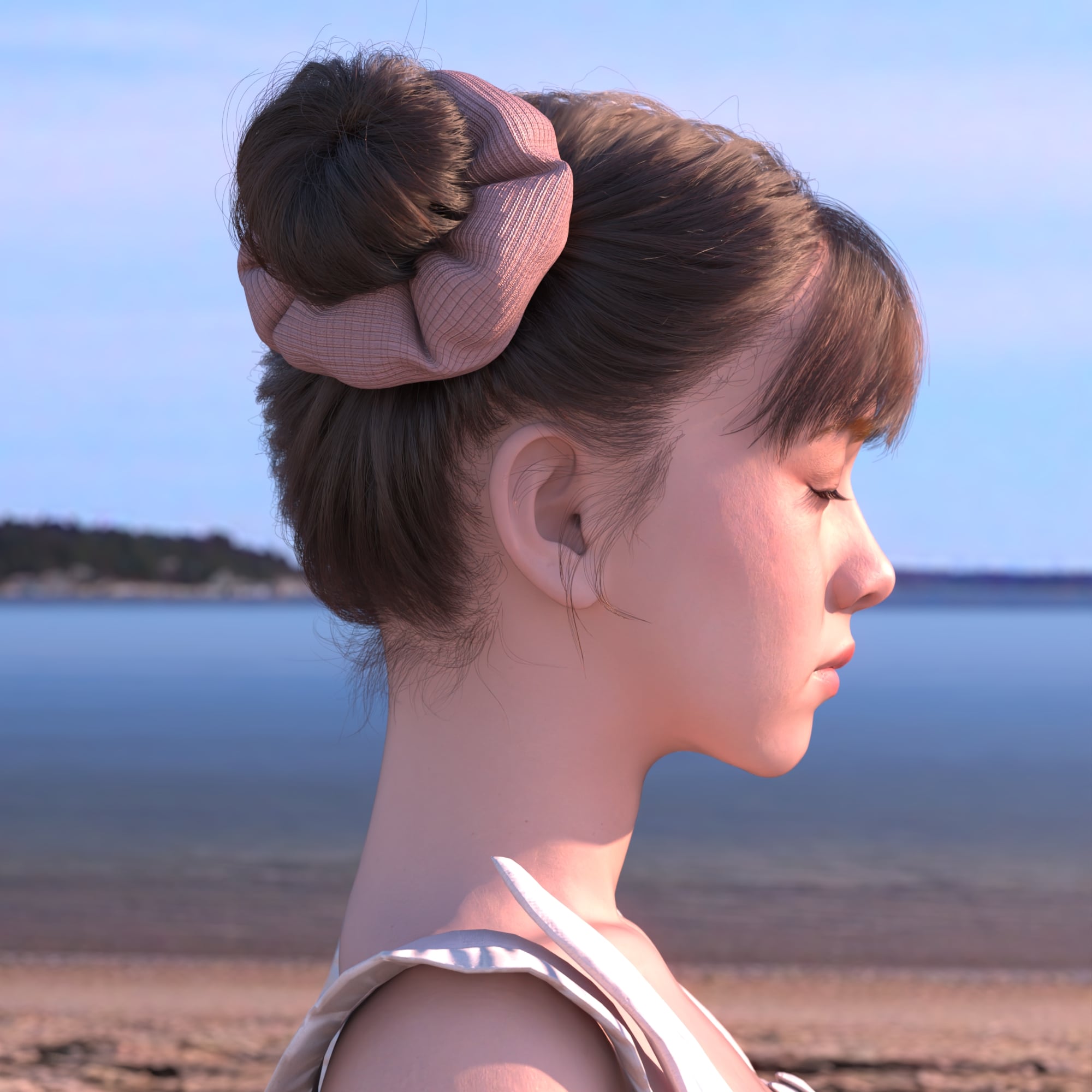 Princess Series Twin Buns | Daz 3D