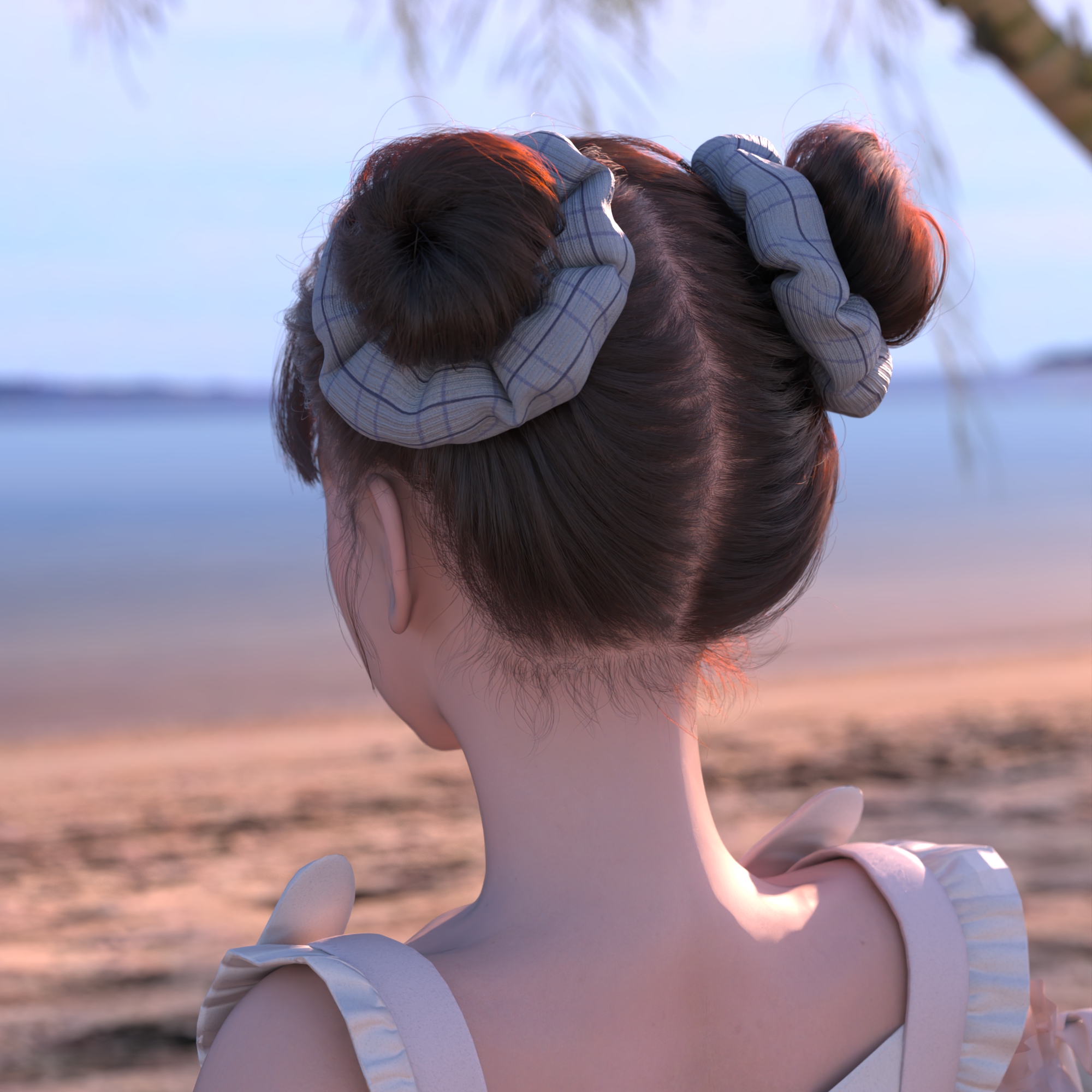 Princess Series Twin Buns | Daz 3D
