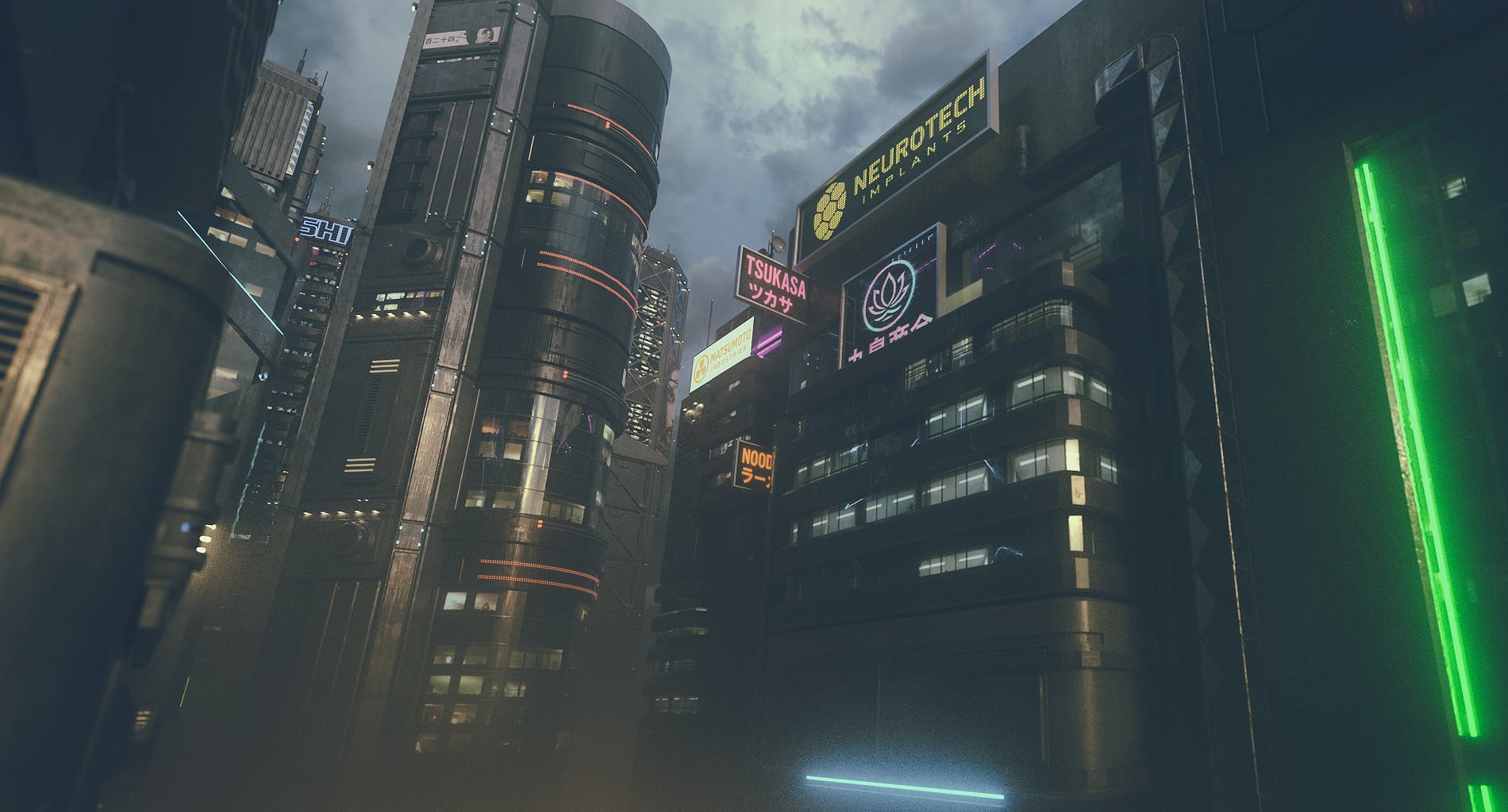 Cyberpunk Kitset - Highrise | Daz 3D