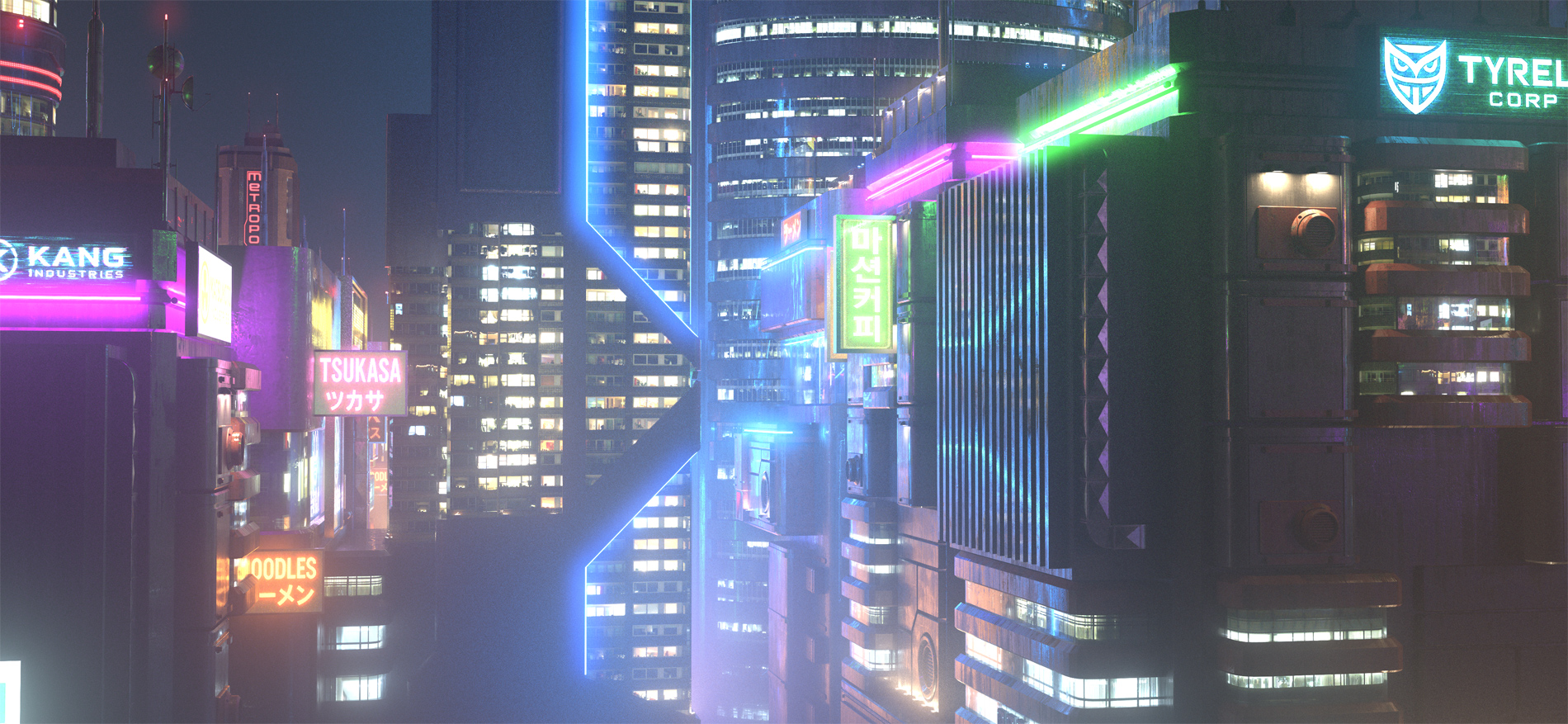 Cyberpunk Kitset - Highrise | Daz 3D