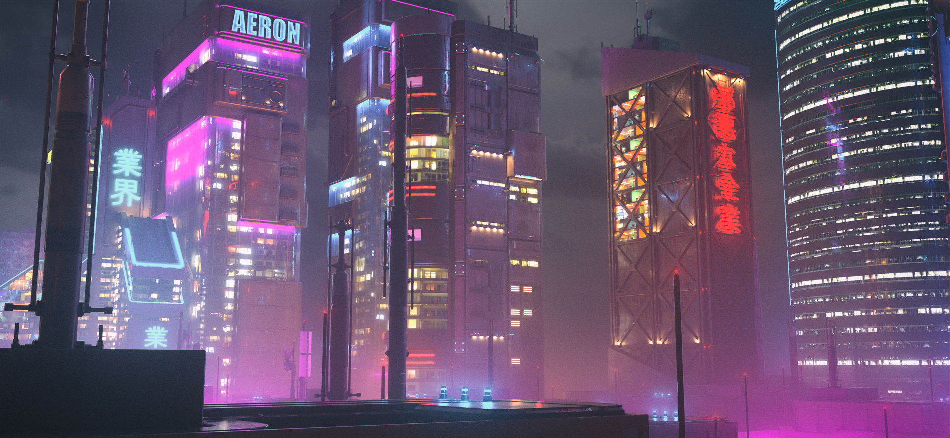 Cyberpunk Kitset - Highrise | Daz 3D