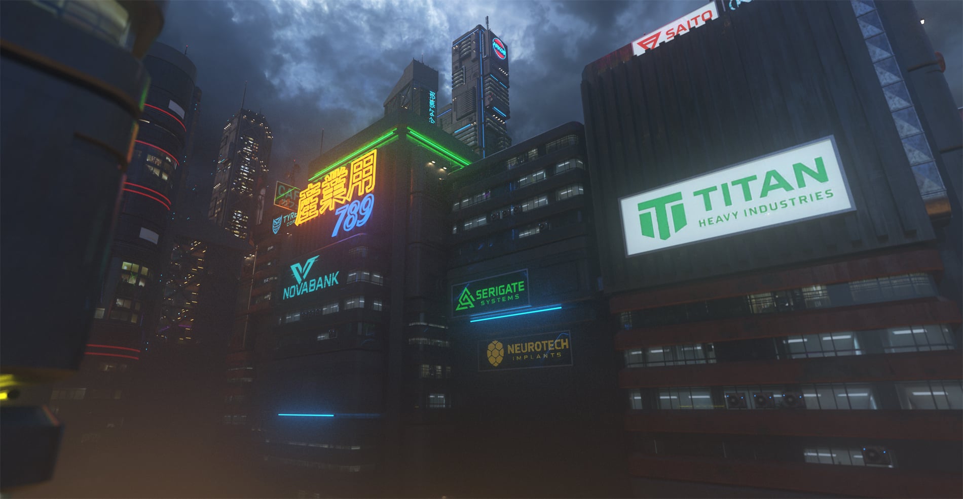 Cyberpunk Kitset - Highrise | Daz 3D