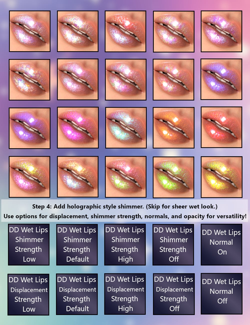 DD Wet Lips for Genesis 9 | Daz 3D