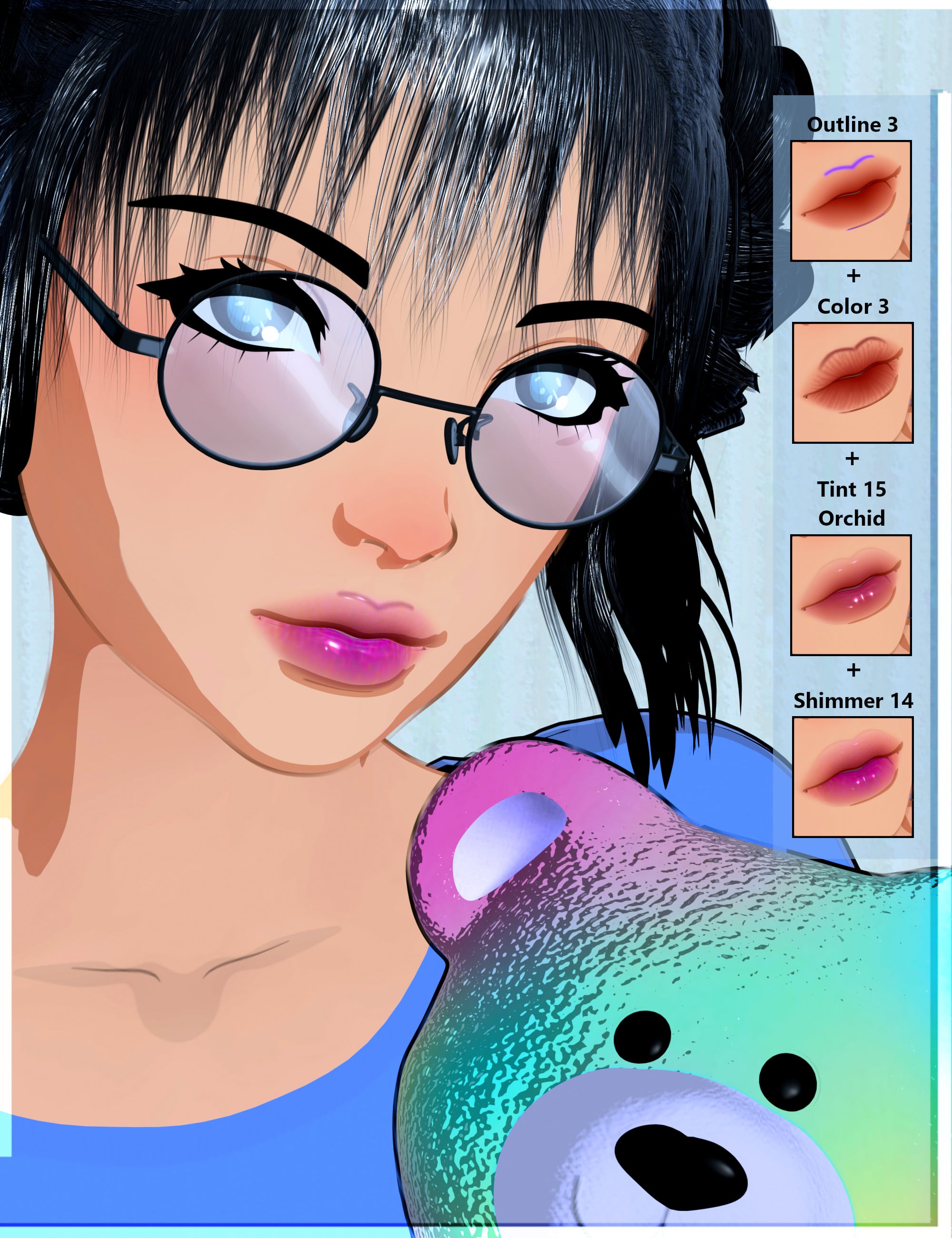 DD Wet Lips for Genesis 9 | Daz 3D