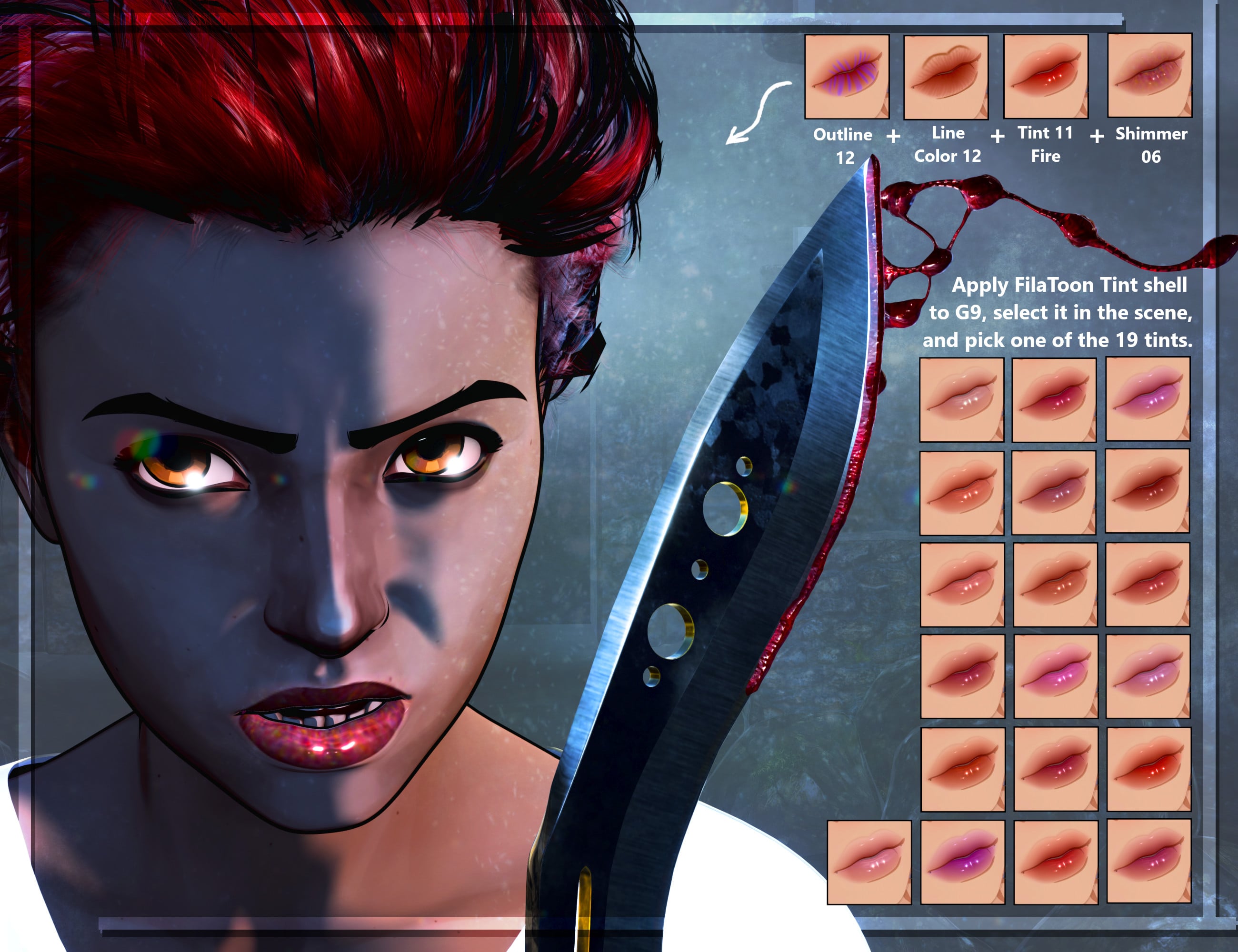 DD Wet Lips for Genesis 9 | Daz 3D