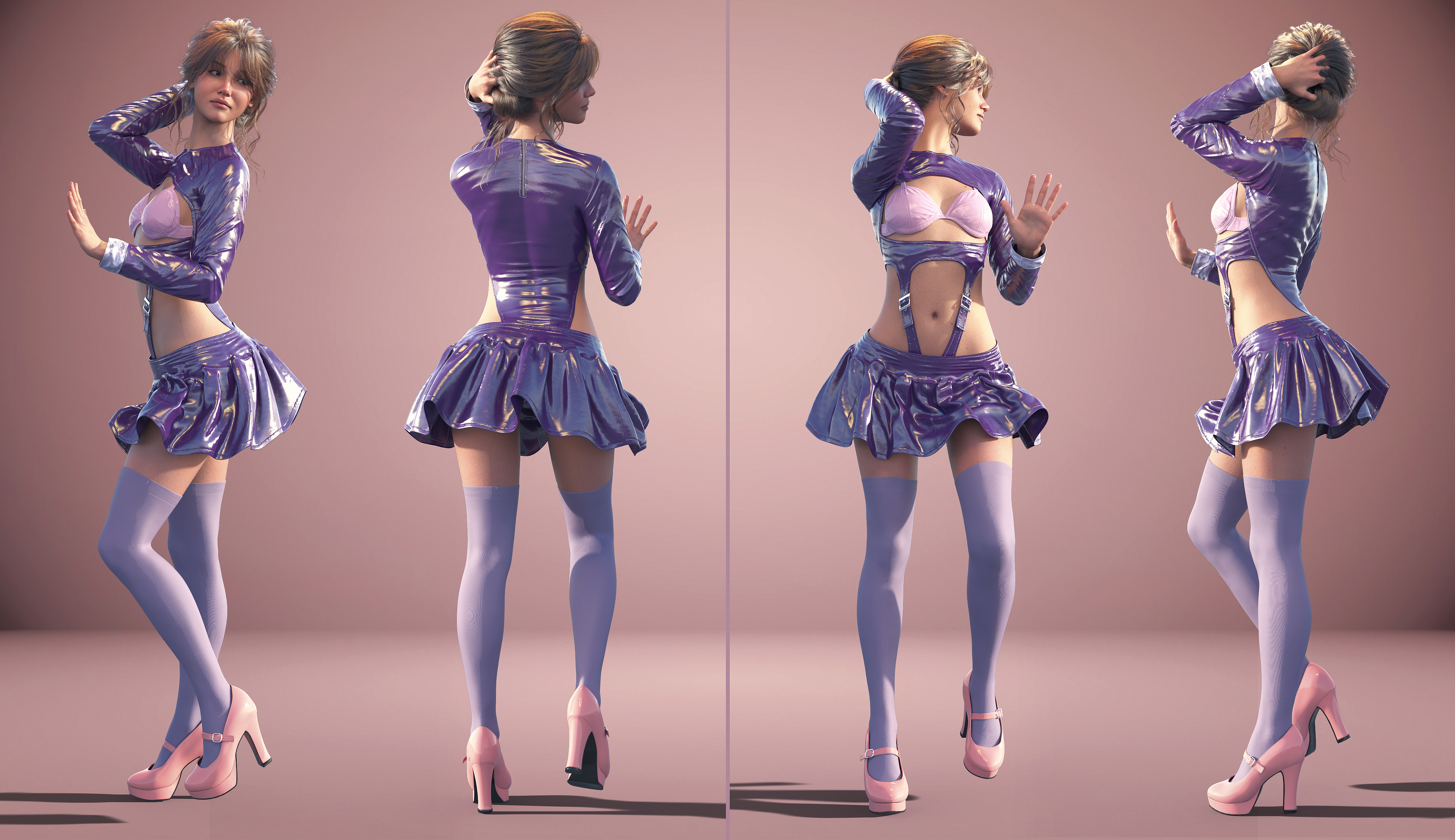 dForce Mystery Latex Diva for Genesis 9 | Daz 3D