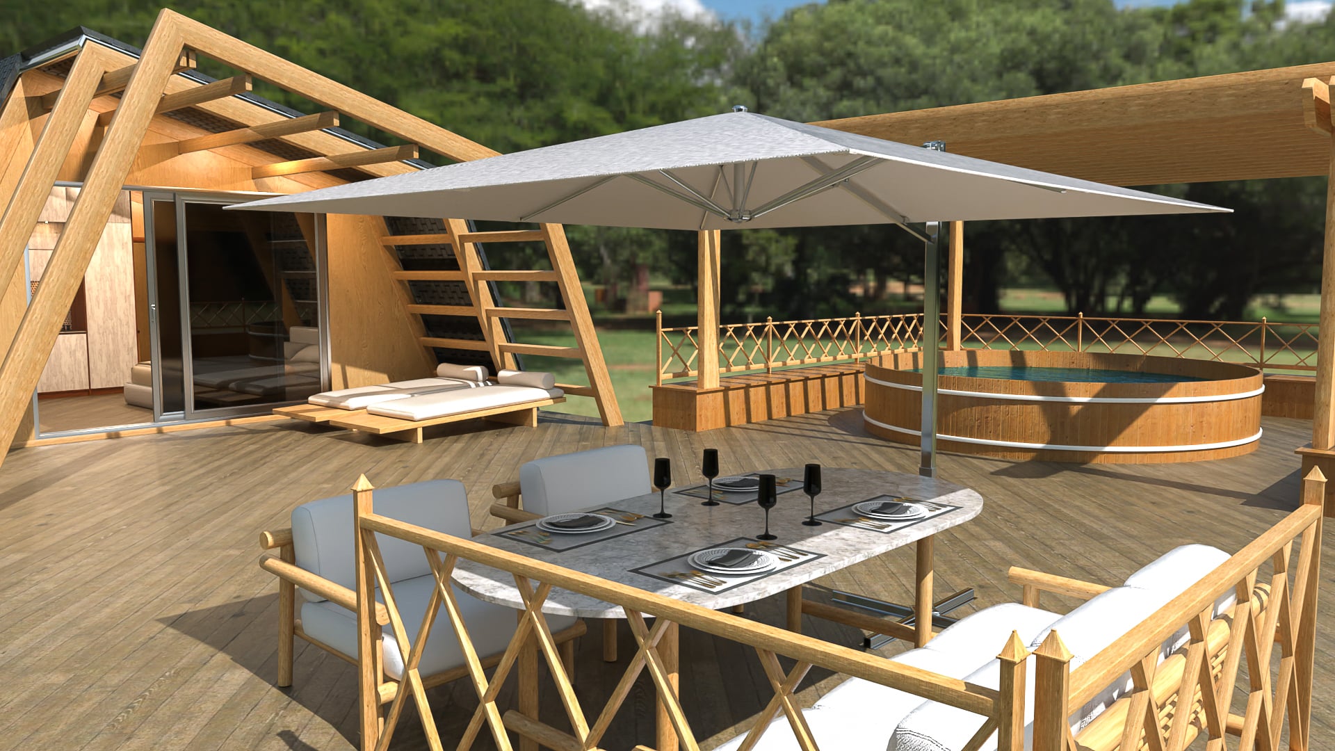 Snuggle Springs Retreat | Daz 3D