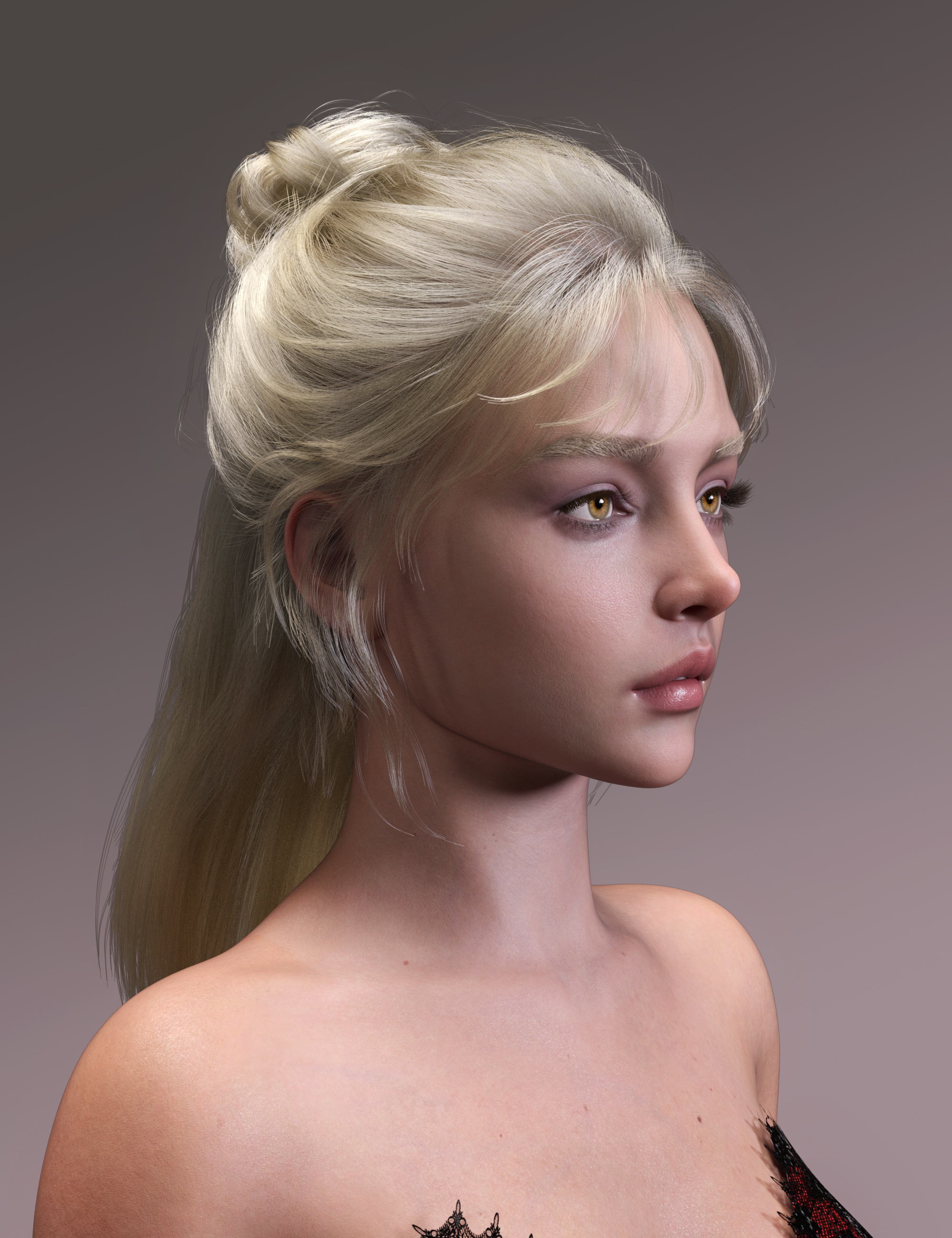 dForce Brennley Hair and MB Brennley for Genesis 9 Feminine | Daz 3D