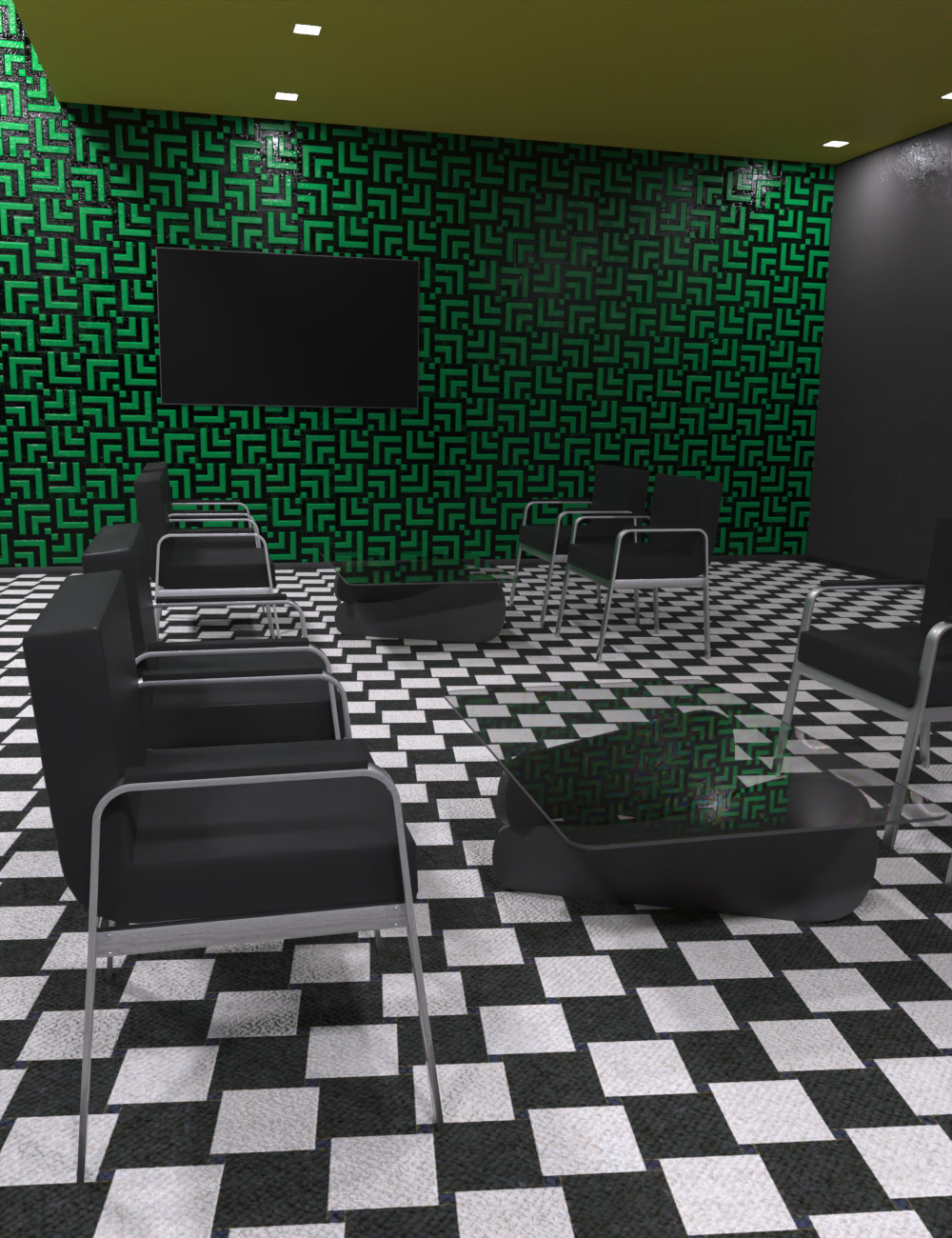 Waiting Area Vignette | Daz 3D